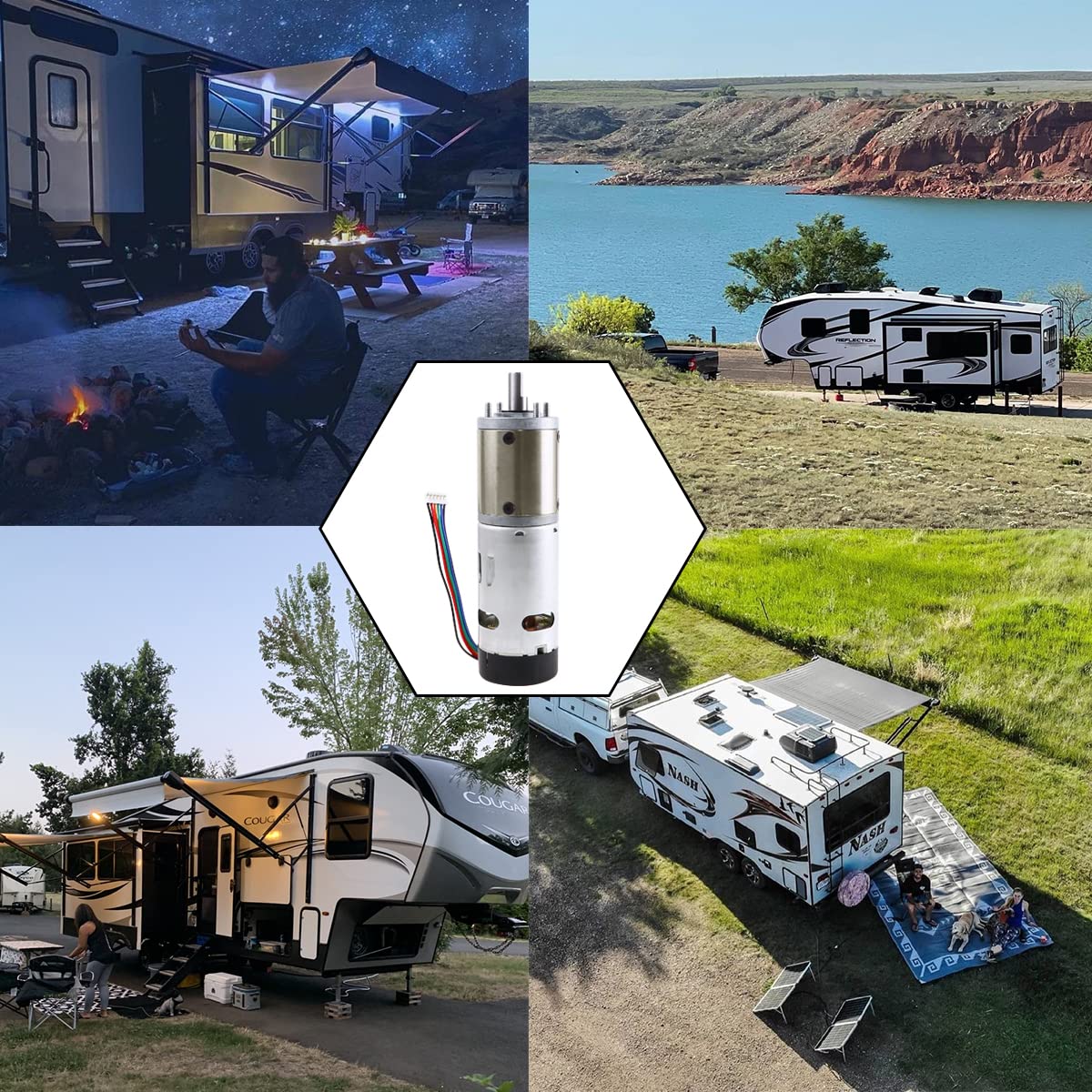 236575 RV in-Wall Slide-Out Motor (OEM), IG-42 (10mm) Motor Assembly ...