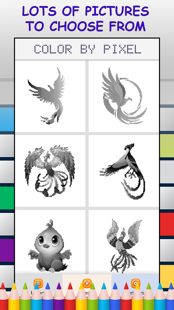 Buy Phoenixes Color by Number - No Ads Pixel Art Game - Coloring Book ...