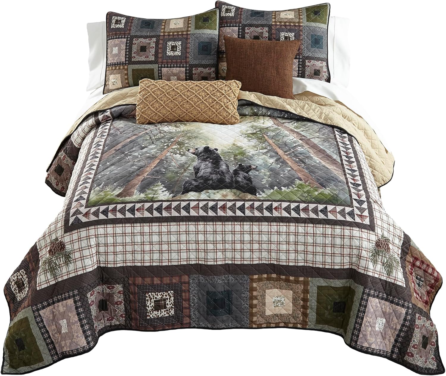 Amazon.com: Donna Sharp Queen Polyester Bedding Set - 3 Piece - Looking ...