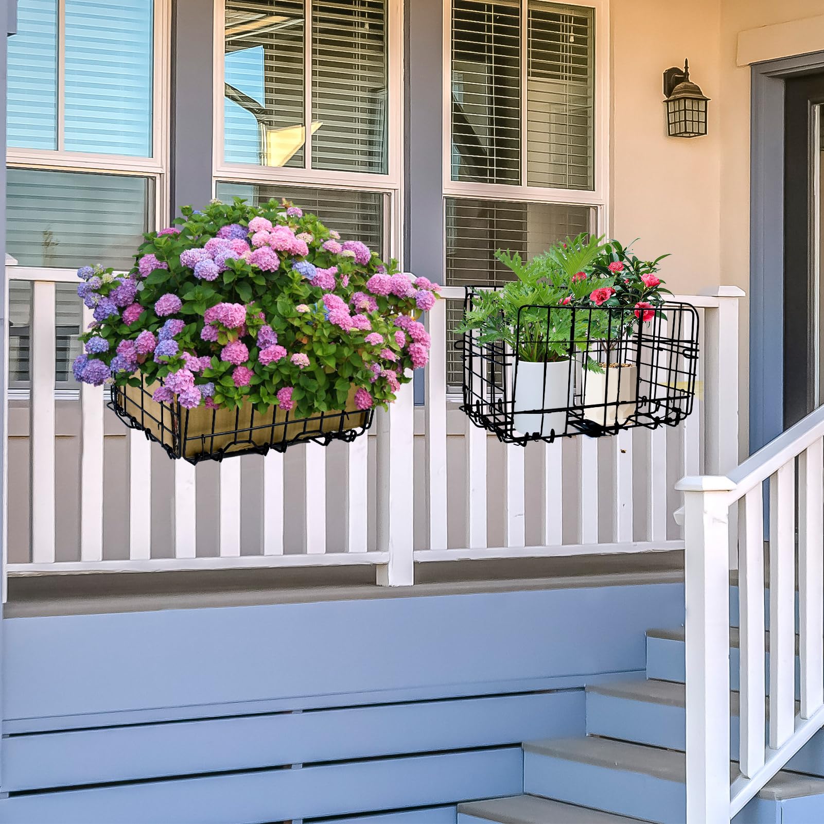 Overhanging Deck Railing Planter Floating Vertical Gardens With