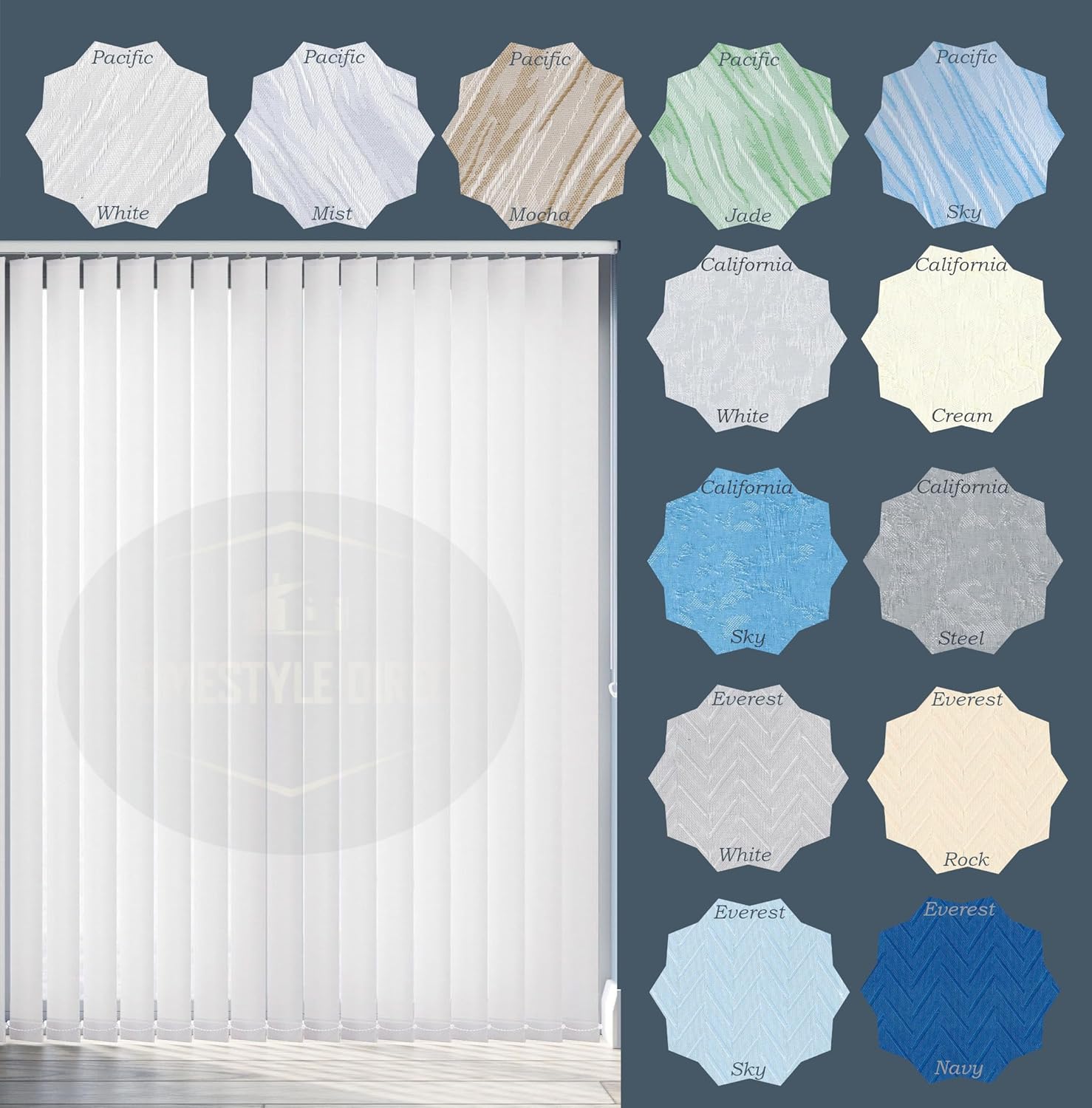 HomestyleDirect - Quality Vertical Blind Replacement Slats Made to ...