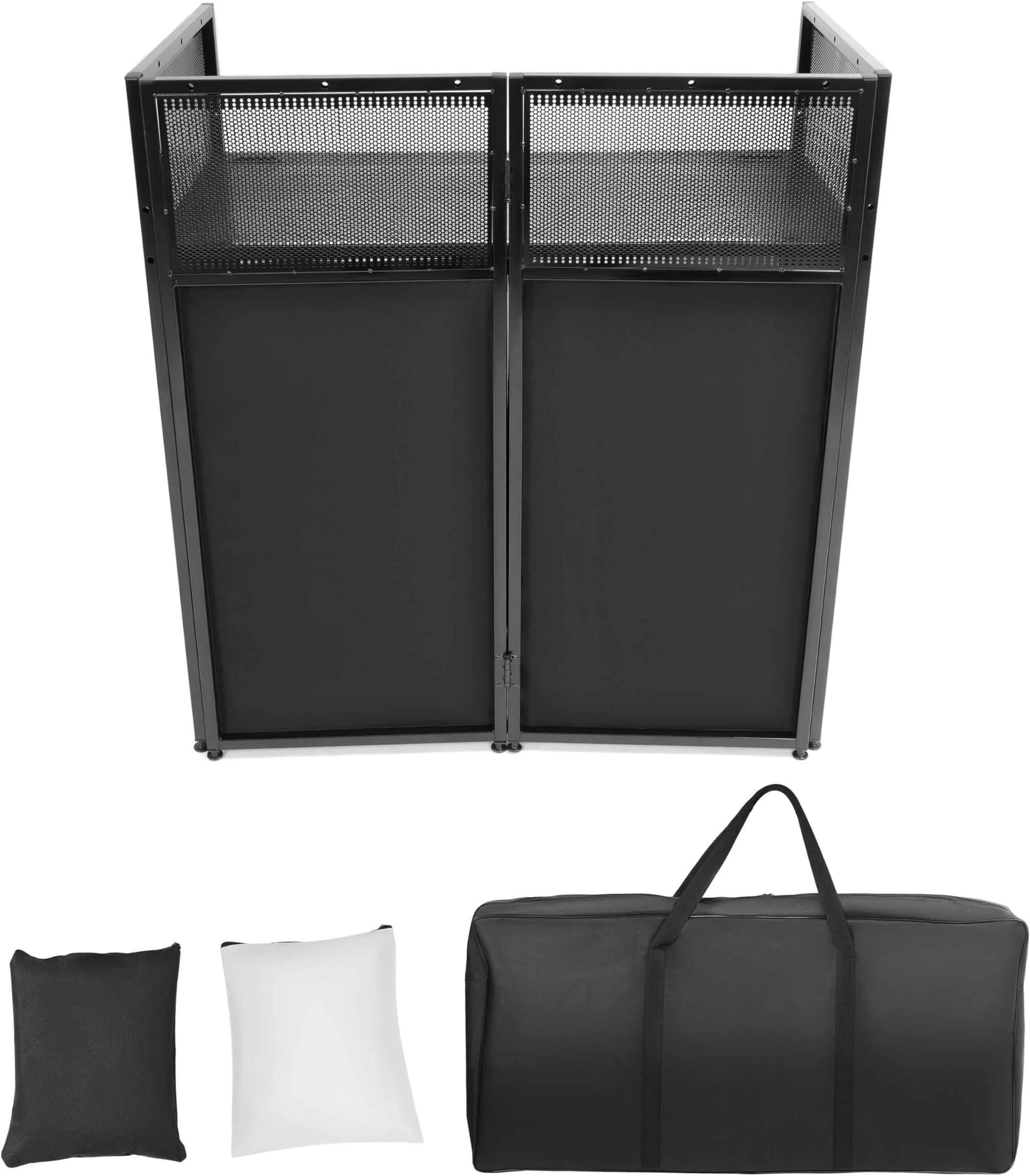 Amazon.com: HECASA Portable DJ Booth Facade Foldable 20" x 40" Table ...