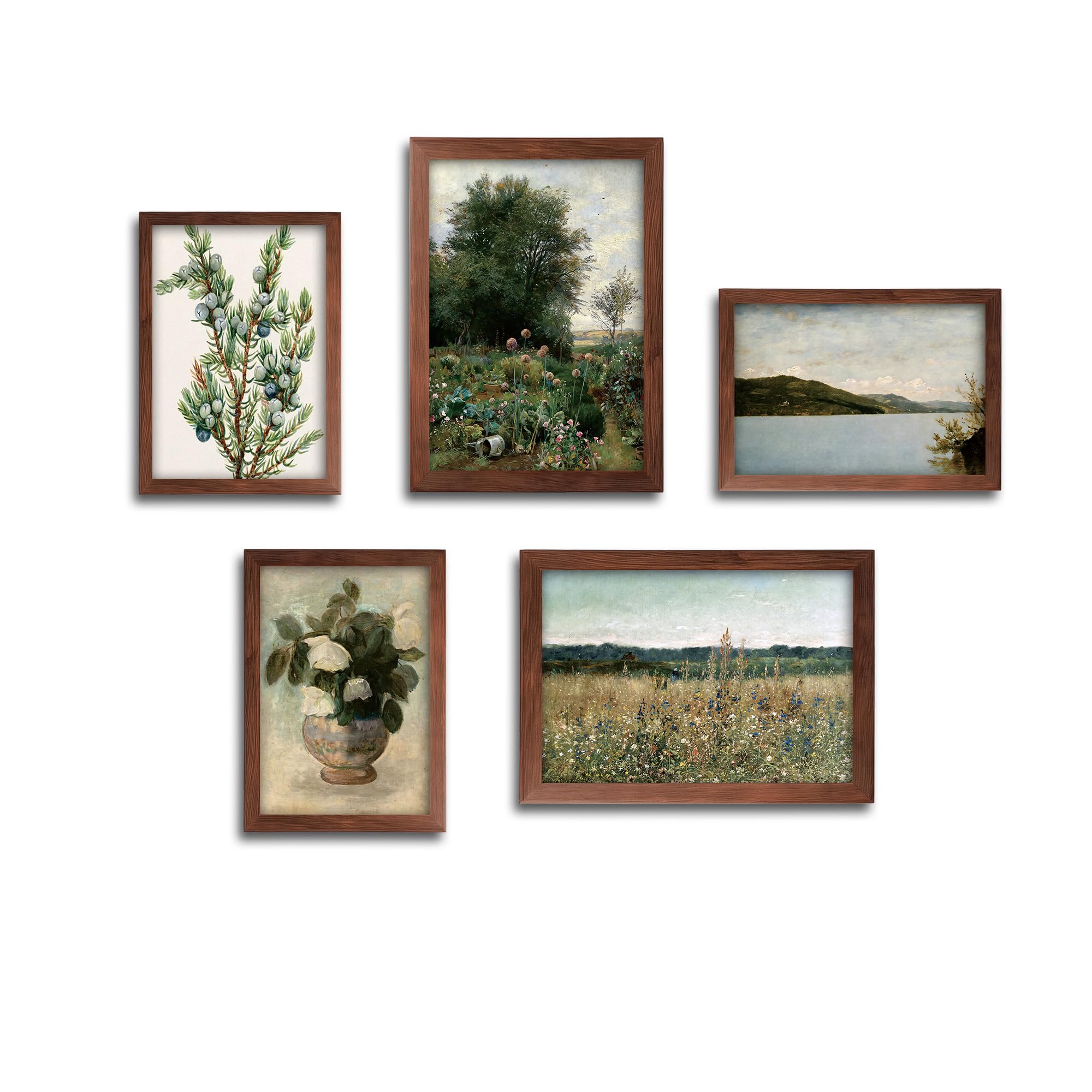 Amazon.com: Ohhvvow 5Pcs Vintage Wall Art Set, Wall Art Prints for ...