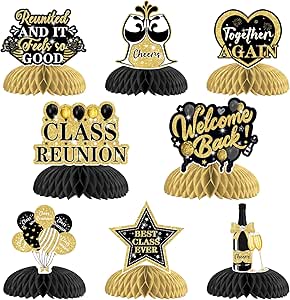 Amazon.com: Balterever Class Reunion Table Decorations Class Reunion ...