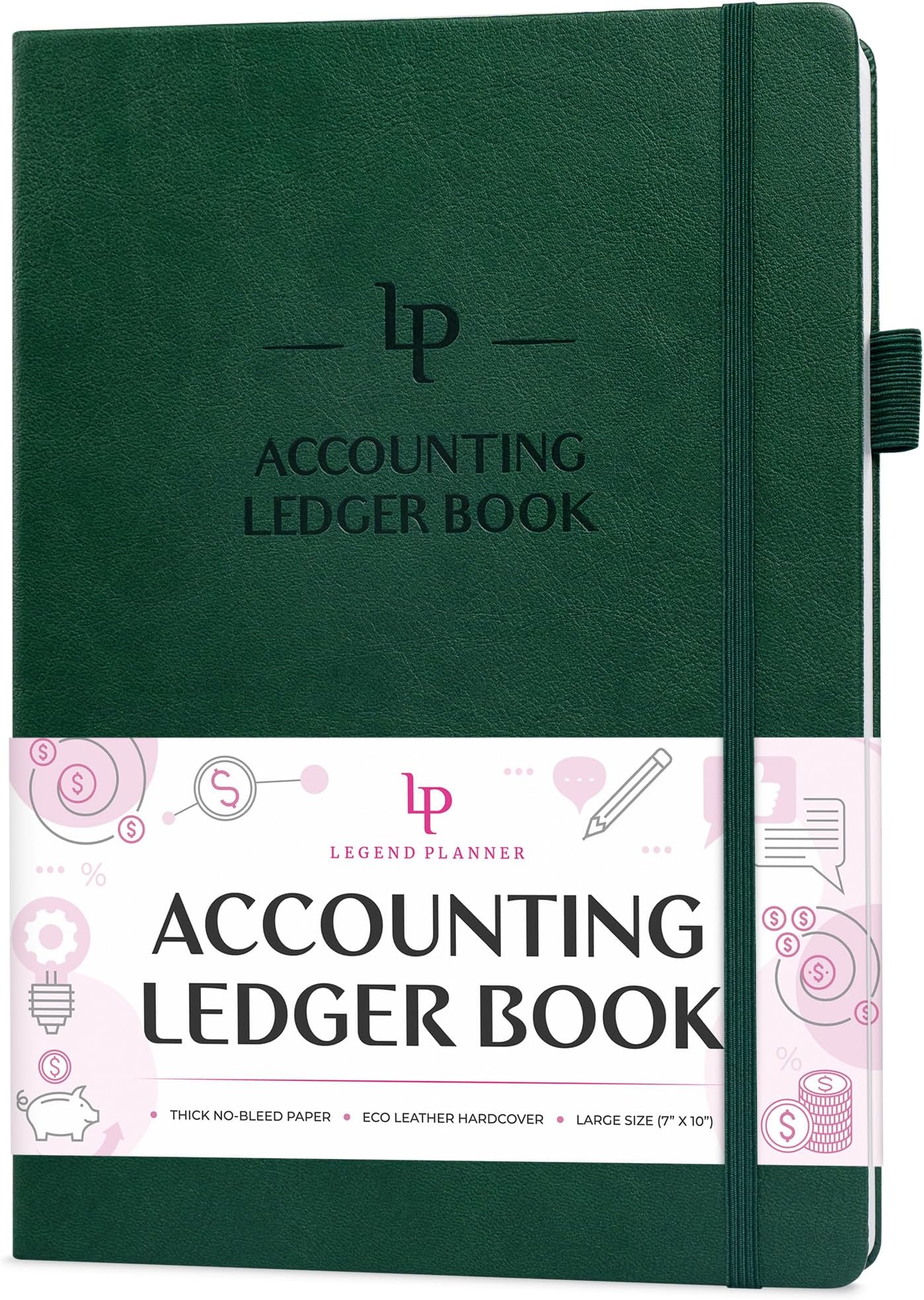 Amazon.com : Legend Accounting Ledger Book – Hardcover Bookkeeping Log ...