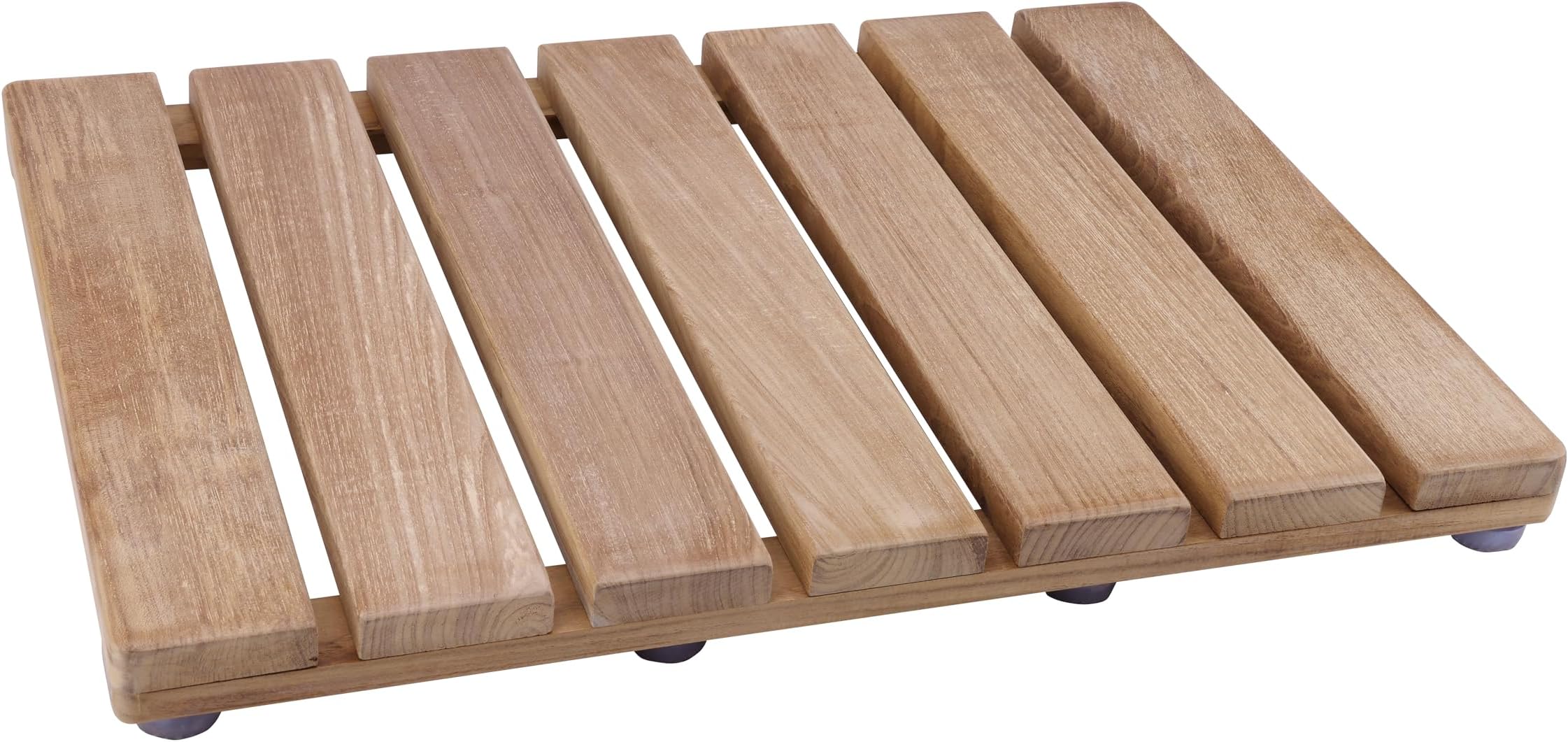 Amazon.com: Teak Shower Mat, Foldable Luxury Wooden Shower Mat, Non ...