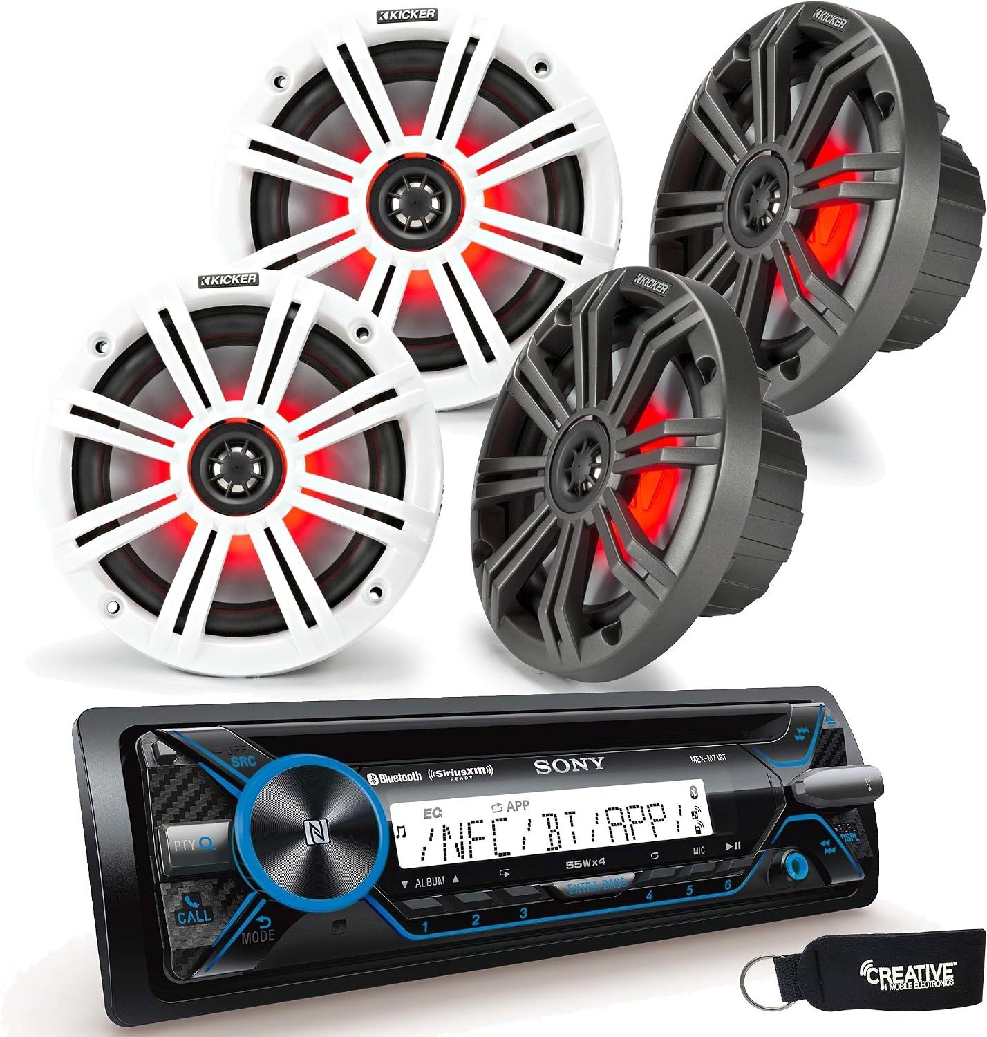Amazon.com: Sony MEX-M71BT Marine CD & Bluetooth Receiver Package with ...