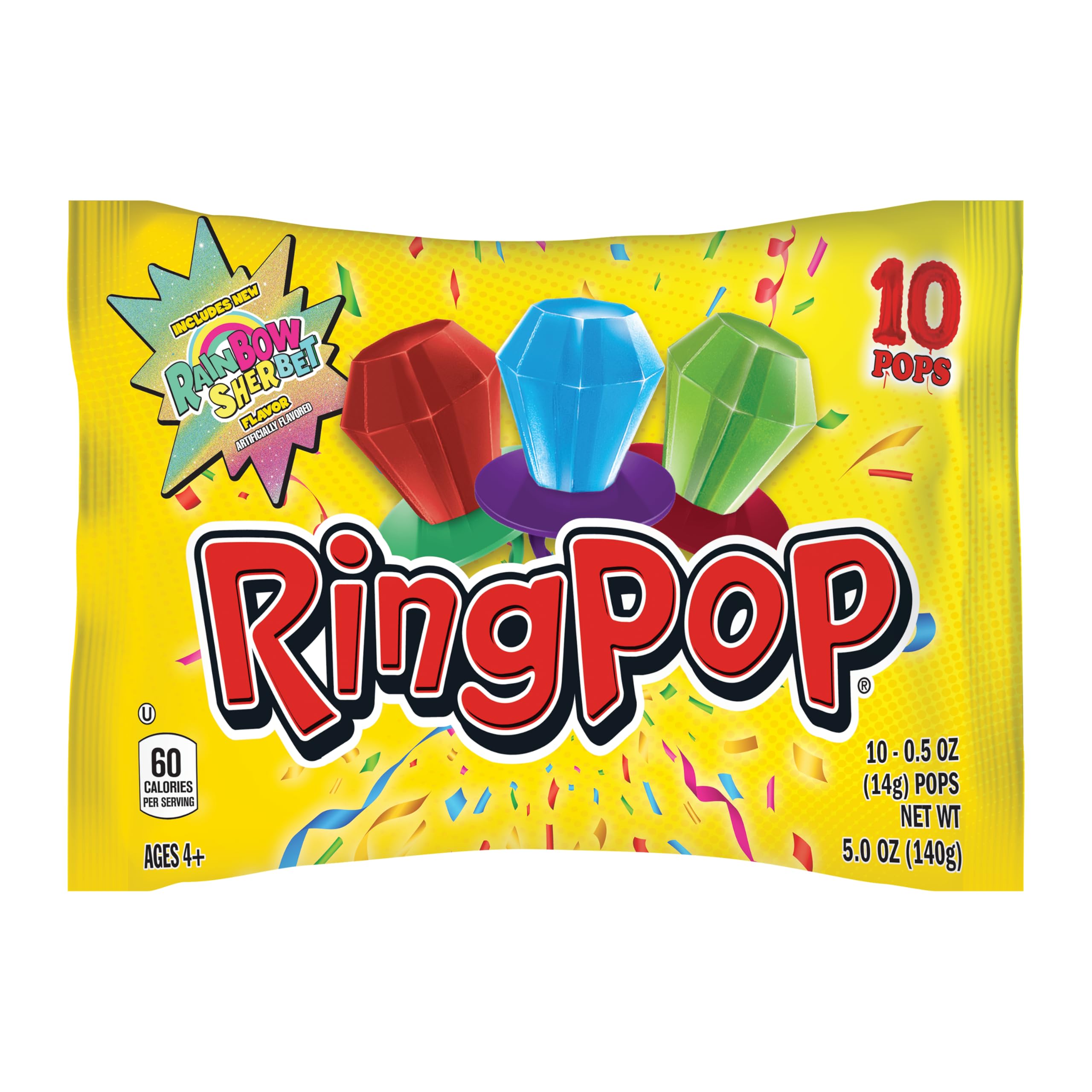 Snapklik.com : Ring Pop Individually Wrapped Bulk Lollipop Variety Pack 10 Count Lollipop ...