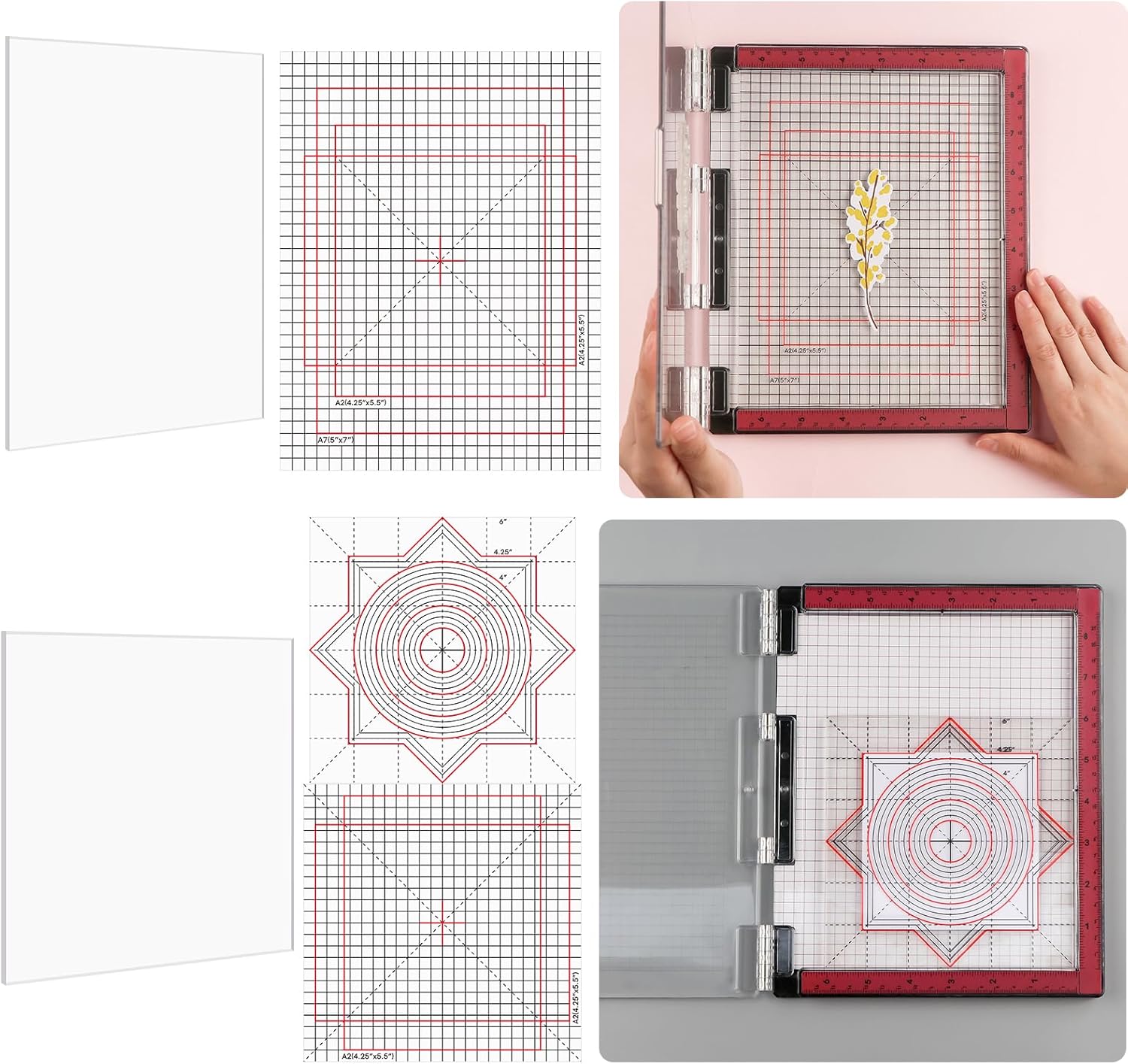 Amazon.com: Briartw 6.5"x8.5" and 6"x6" Photopolymer Grip Mat with ...