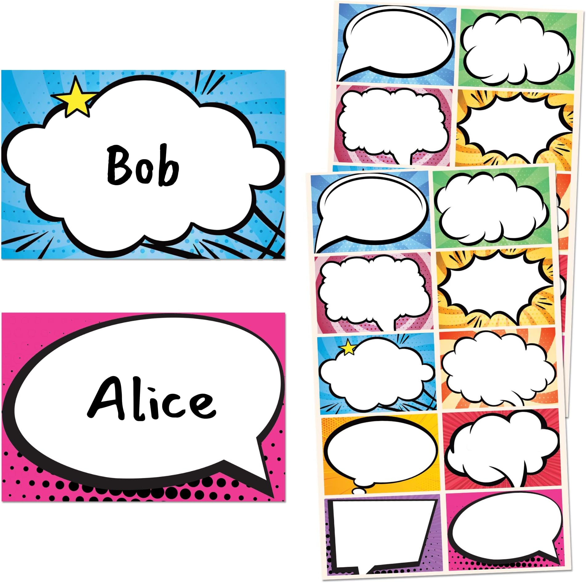 Amazon.com : PAGOW 90 PCS Dialog Box Paper Stickers, Photo Album ...