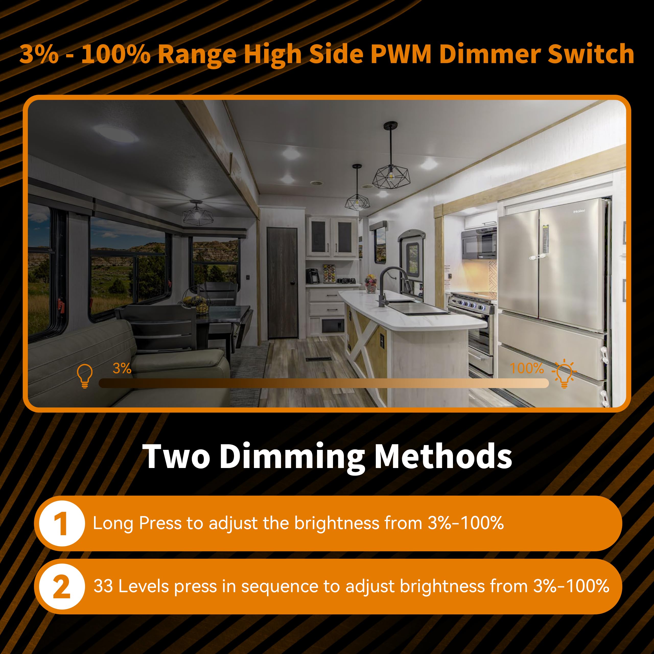 Snapklik.com : RVZONE 12V Dimmer Switch 12-24 Volt High Side PWM RV ...