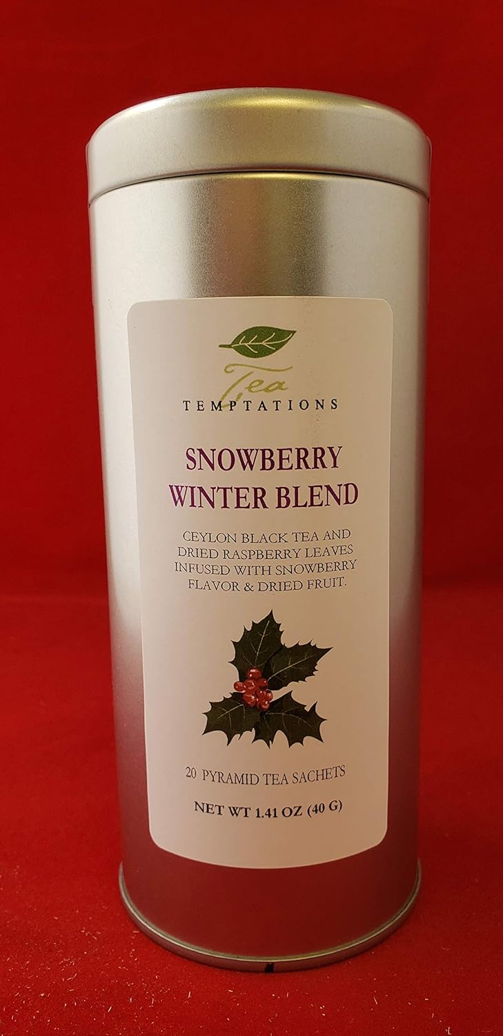 Amazon.com : Snowberry Winter Blend in Pyramid Sachets (2 Tins ...