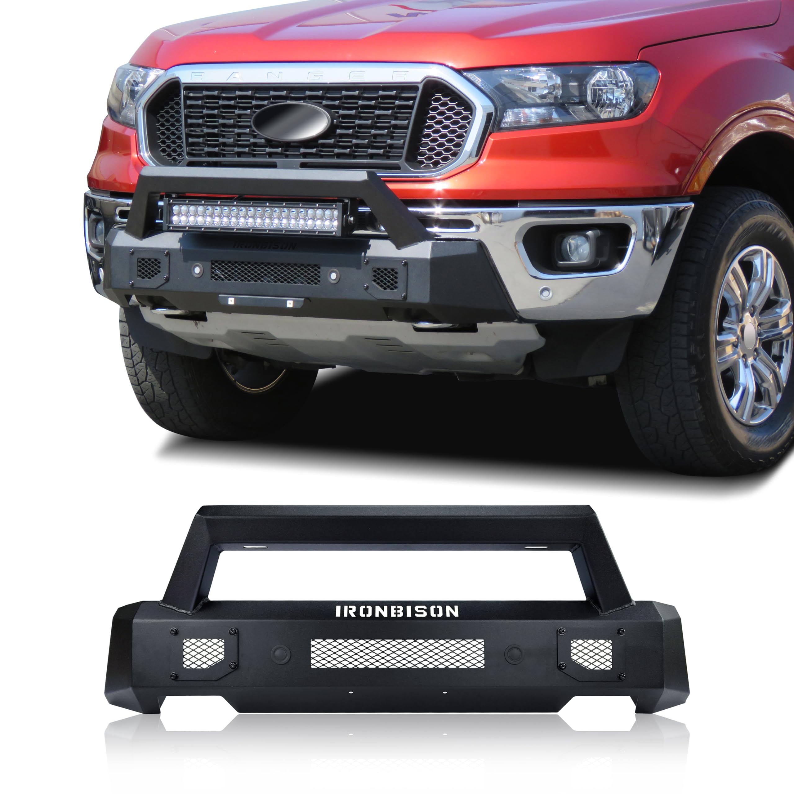 Amazon.com: IRONBISON Front Bumper Compatible with 2019-2023 Ford ...