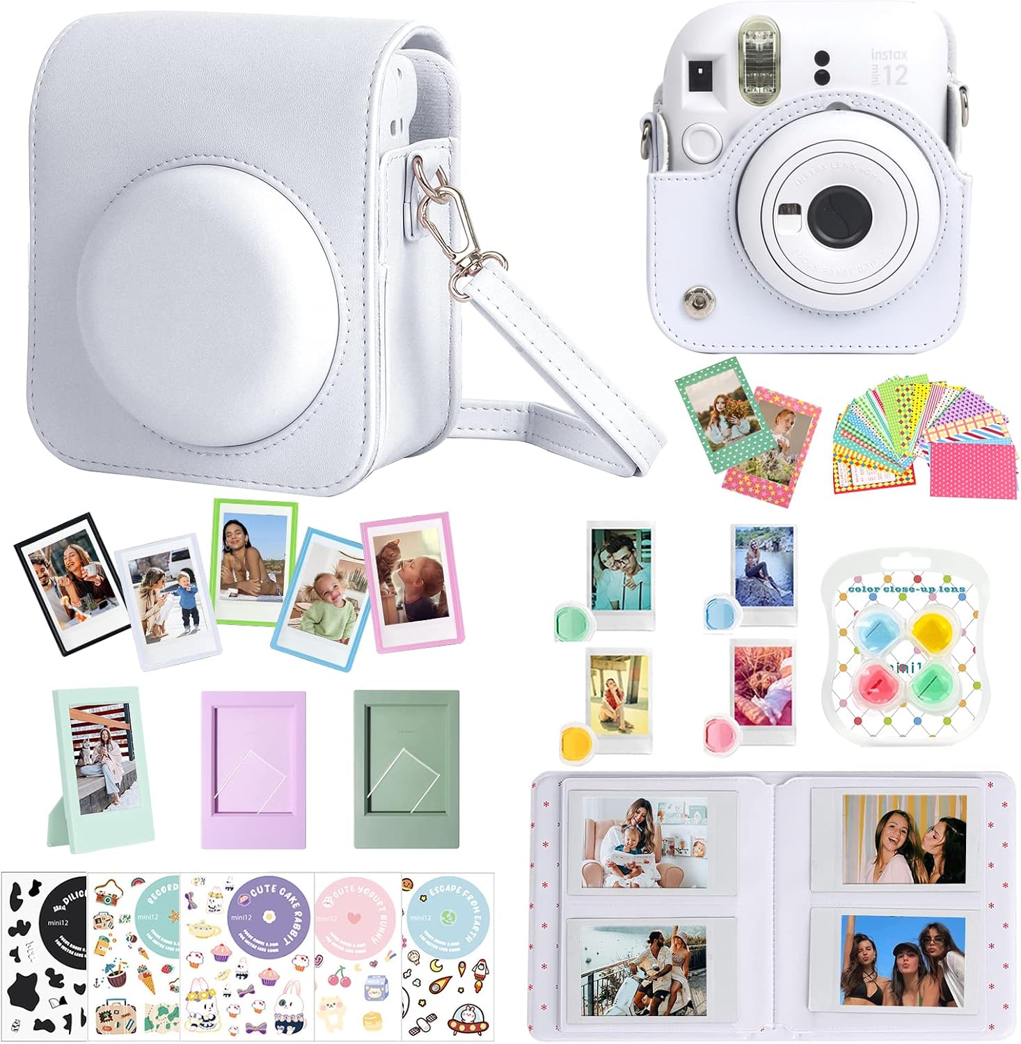 Amazon.com : CAIYOULE Accessories for Fujifilm Instax Mini 12 Instant ...