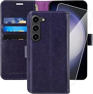 Amazon.com: MONASAY Wallet Case Compatible for Galaxy S23 5G,[RFID Blocking] Flip Folio Leather ...