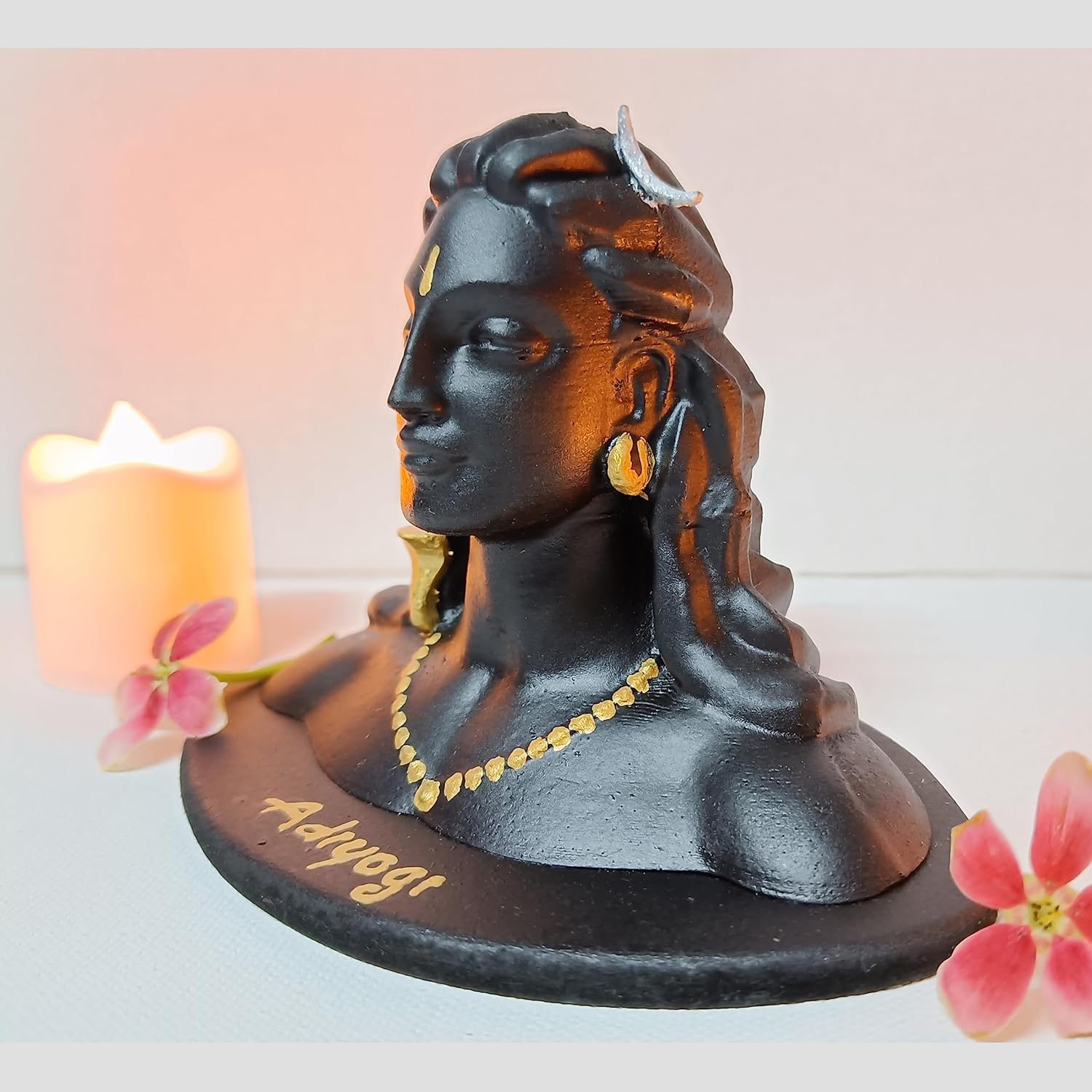 Buy ShivLok's Adiyogi Mahadev Sculpture, 13 X 10 X 8 cm, PLA with ...