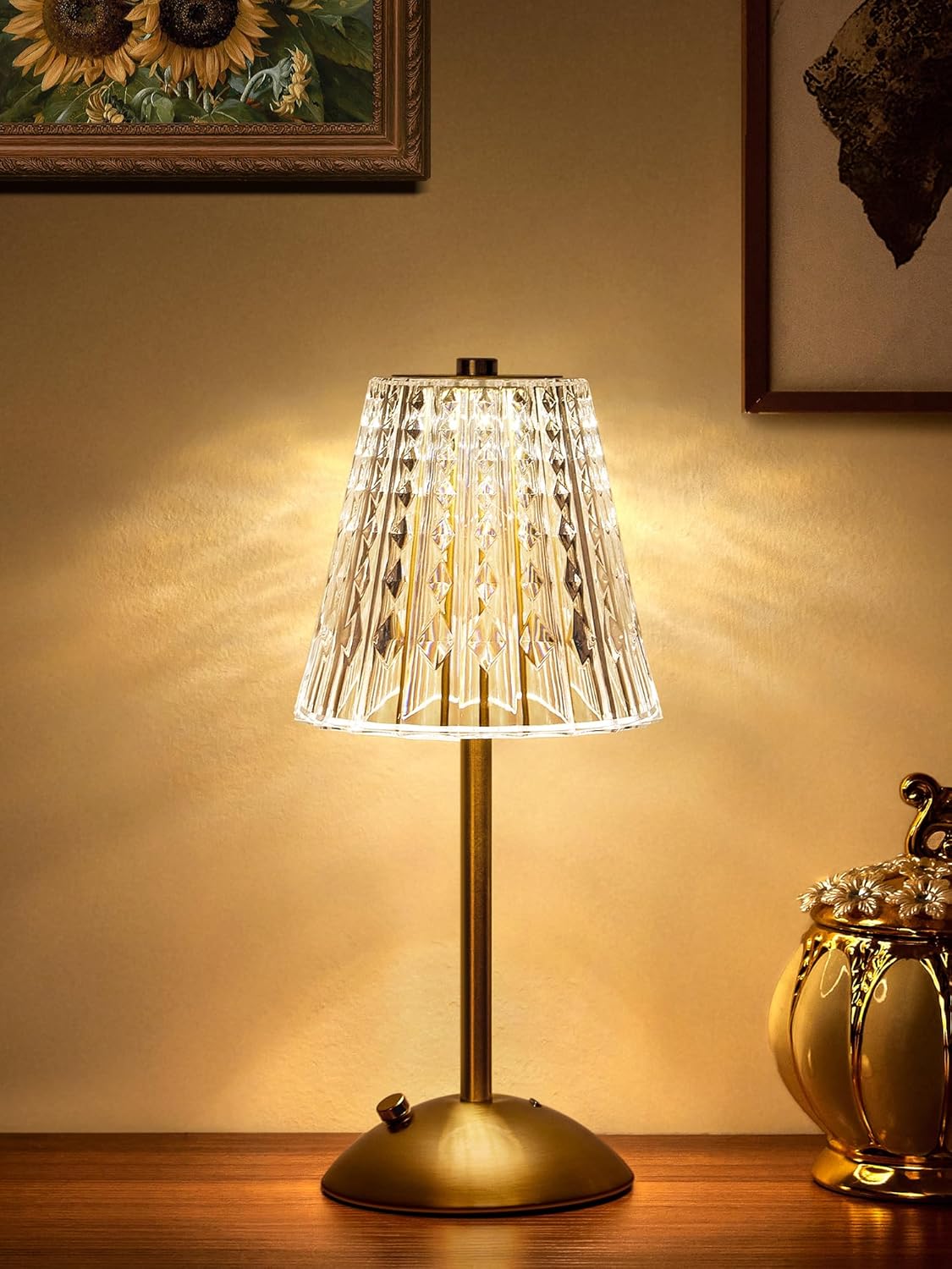 Amazon.co.jp: Kufire Table Lamp, Bedside Lamp, Indirect Lighting, Touch ...
