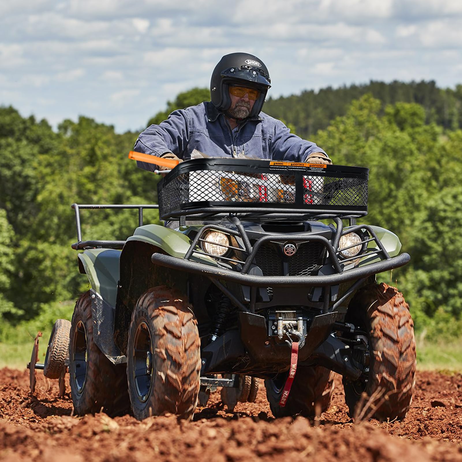 Snapklik.com : ORCISH Heavy Duty ATV Front Cargo Basket, 17" W X 36" L ...
