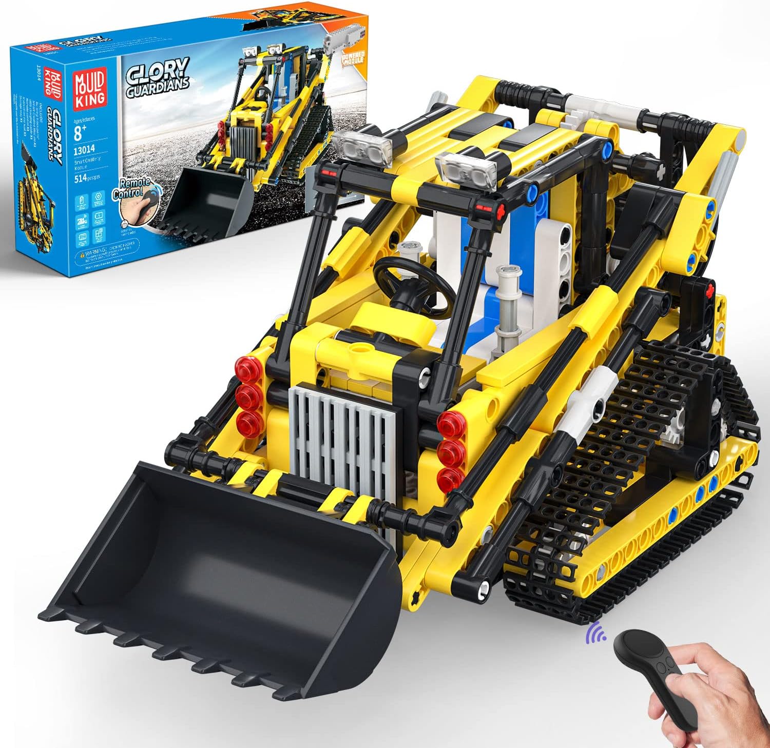 Amazon.com: Mould King Excavator Building Kit for Kids 8+, Mini Tractor ...