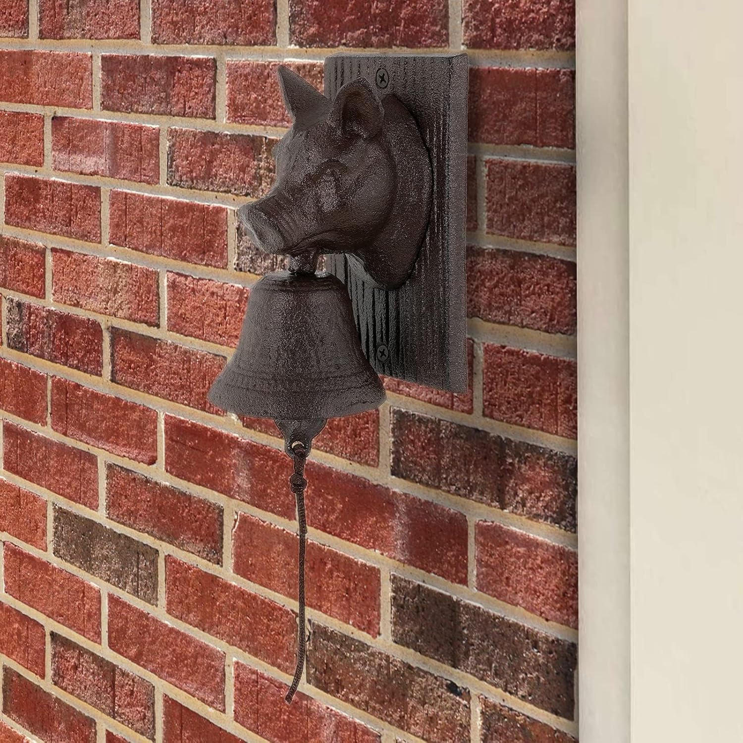 Amazon.com : Cast Iron Dinner Bell, Retro Metal Outside Farmhouse Door ...