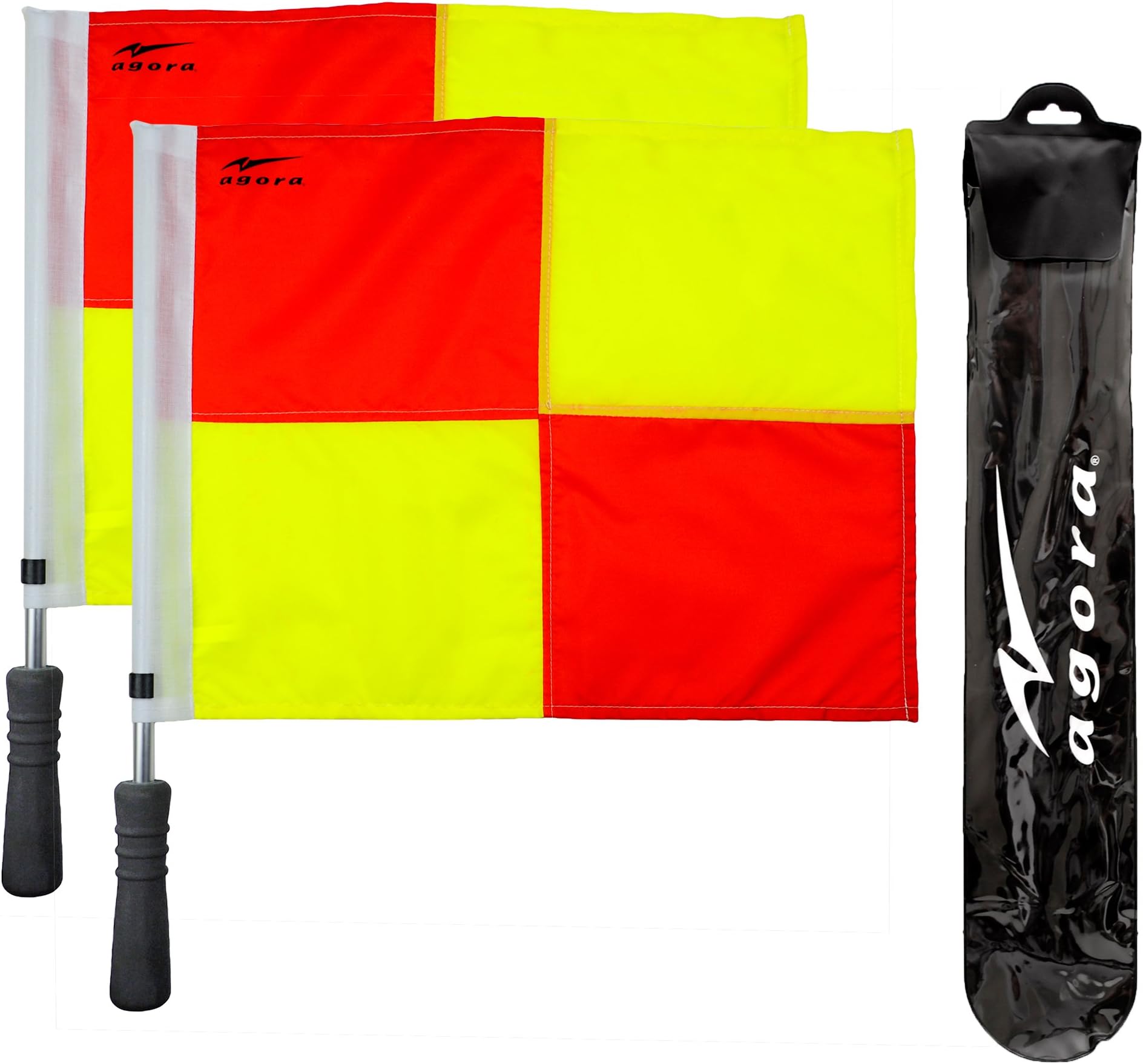 Amazon.com : SAWHOX Soccer Referee Flags, 2PCS Referee Kit Detachable ...
