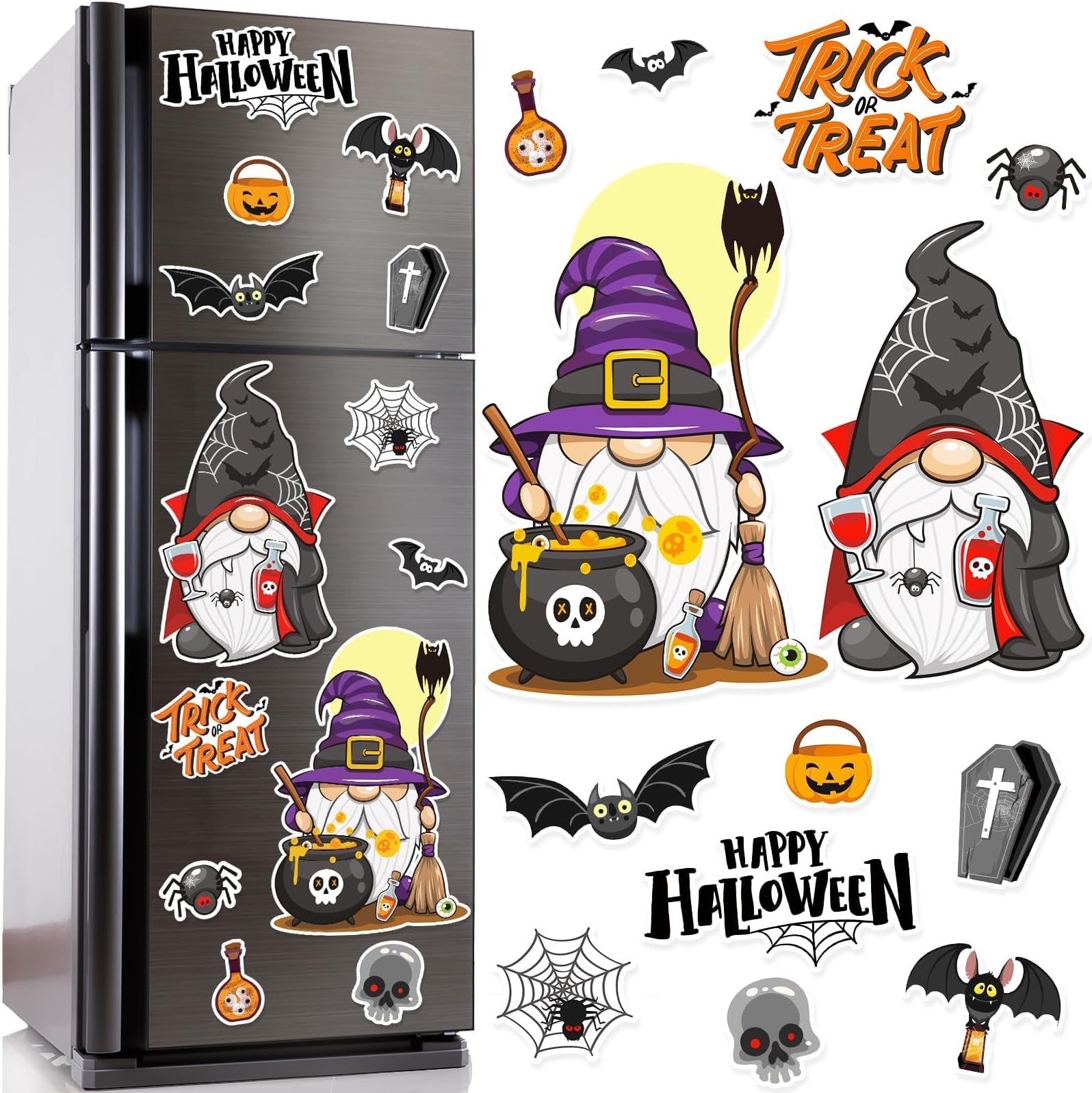 Amazon.com: Umigy 25 Pcs Fall Magnets for Refrigerator Thanksgiving ...