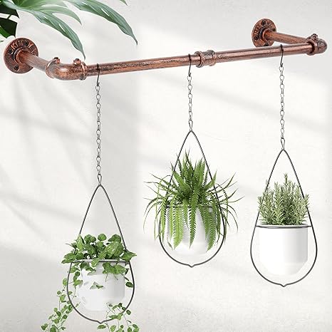 Amazon.com: Jo. Devivre Plant Hangers Rod for Indoor Plants with Metal ...