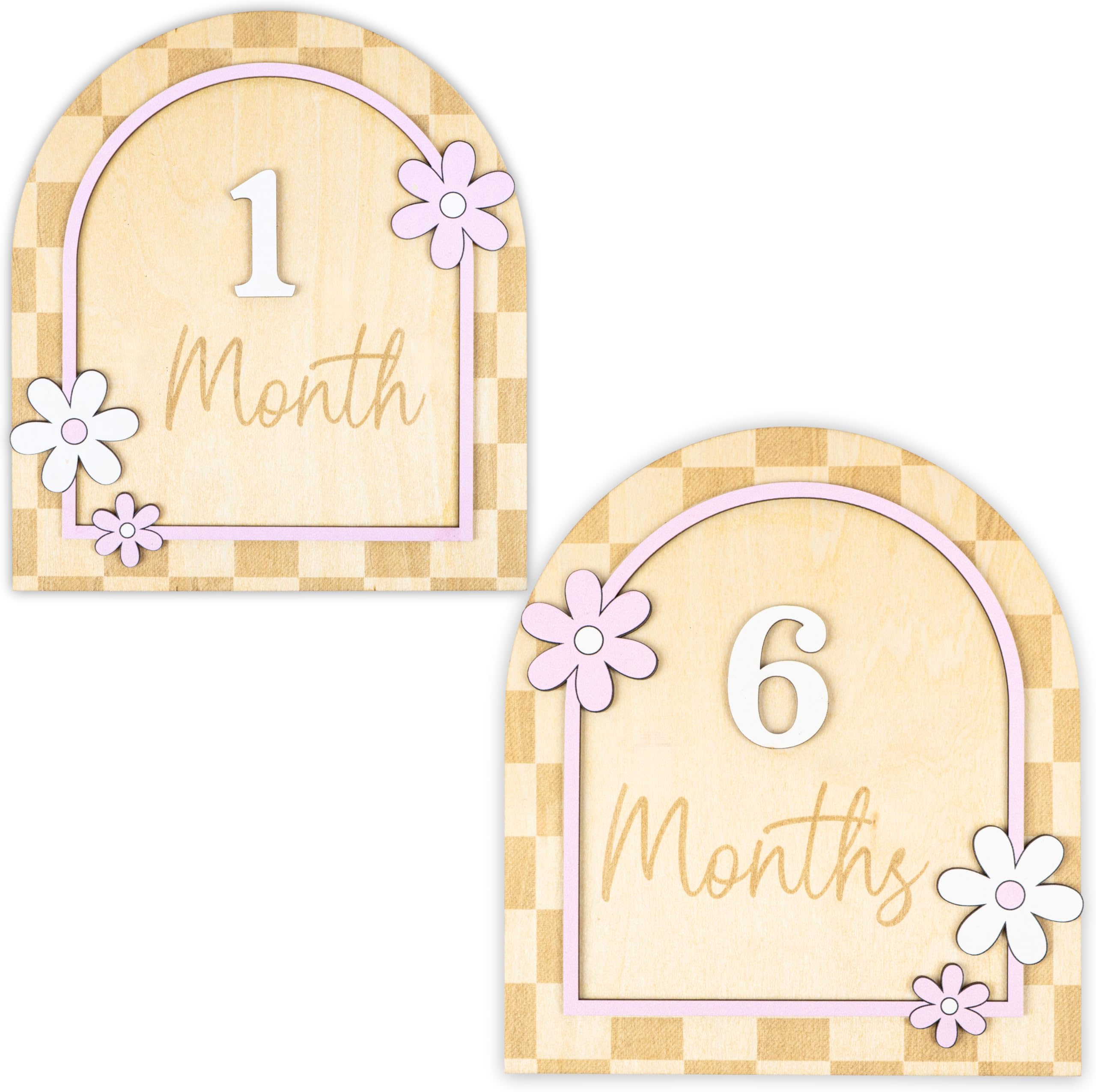 Amazon.com : GGSTDDUP Baby Monthly Milestone Cards with Hello World ...