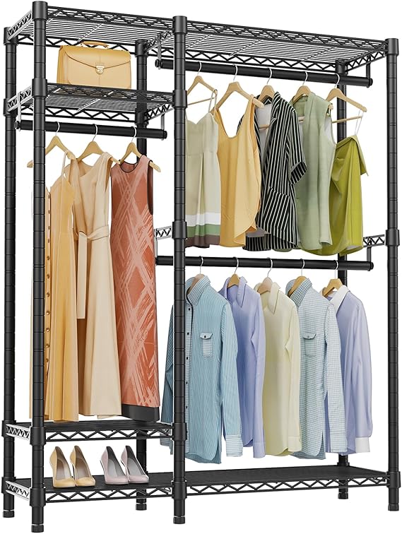 Amazon.com: VIPEK V2 Heavy Duty Clothes Rack, Portable Metal Clothing ...
