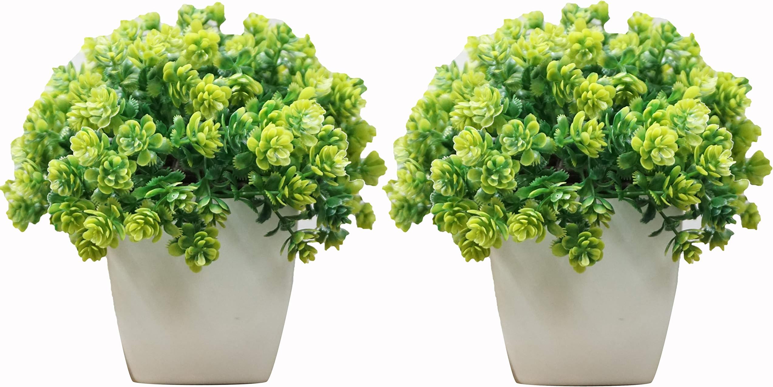 Buy DecoratingLives Mini Cute Artificial Plants Bonsai Potted Plastic ...