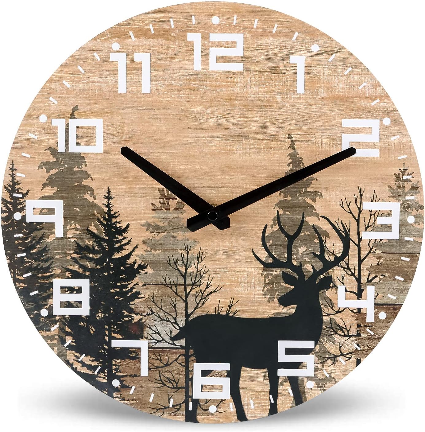 Amazon.com: BLACK FOREST DECOR Faux Antler Wall Clock : Home & Kitchen