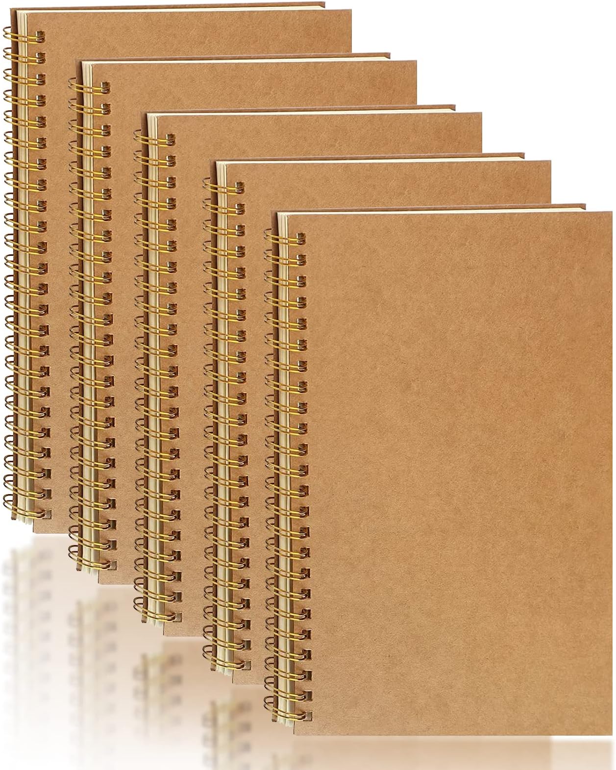 PALUDO Lot de 5 A5 Cahiers à Spirales Ligné Classique, Bloc-Notes de ...