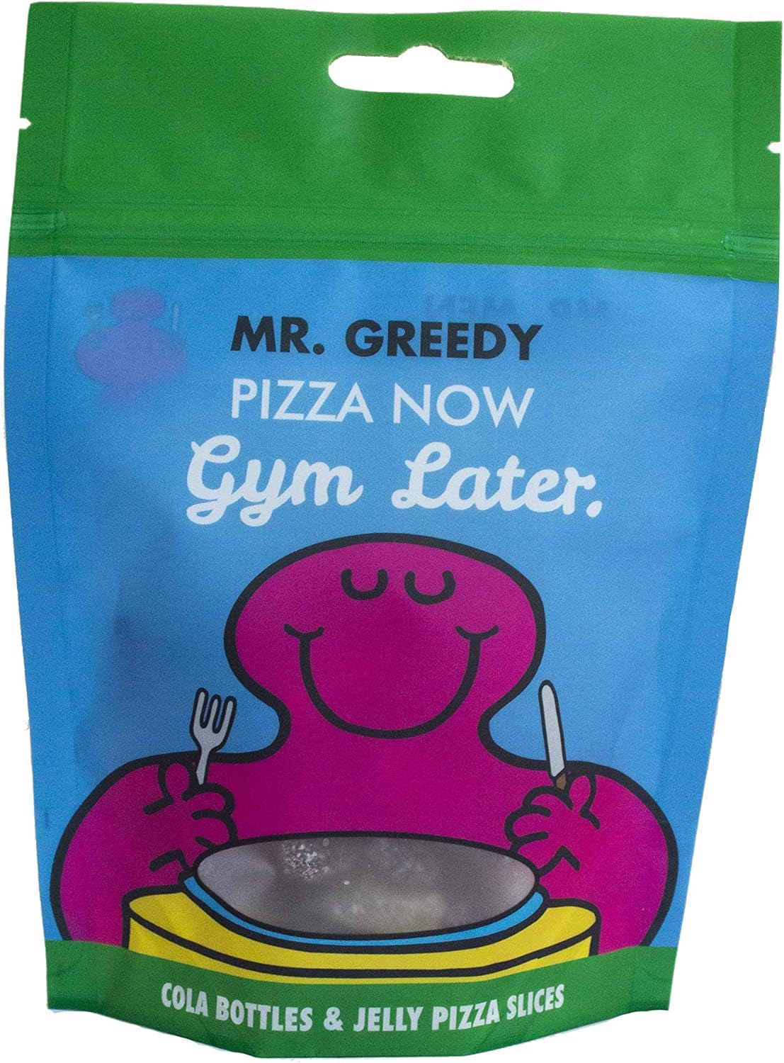 Mr Men Little Miss Mr Greedy Jelly Pizza & Fizzy Cola Bottles, 140 g ...