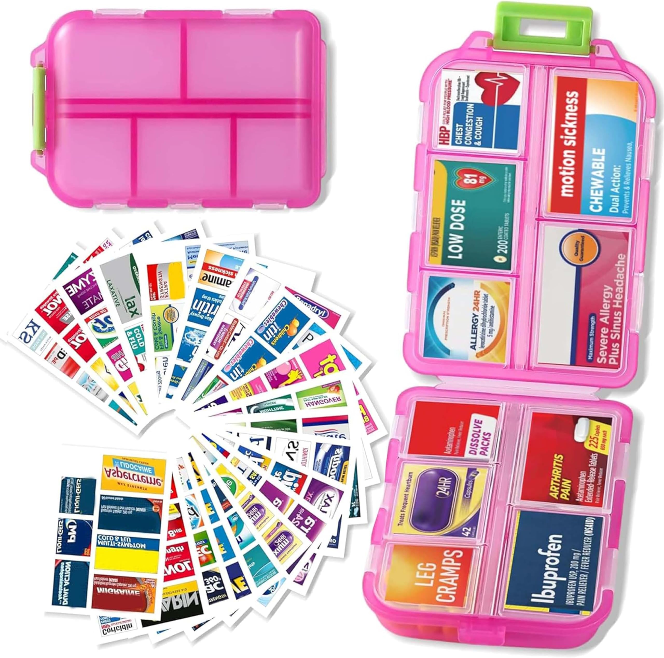 Amazon.com: Daily Pill Organizer,7 Compartments Portable Travel ...