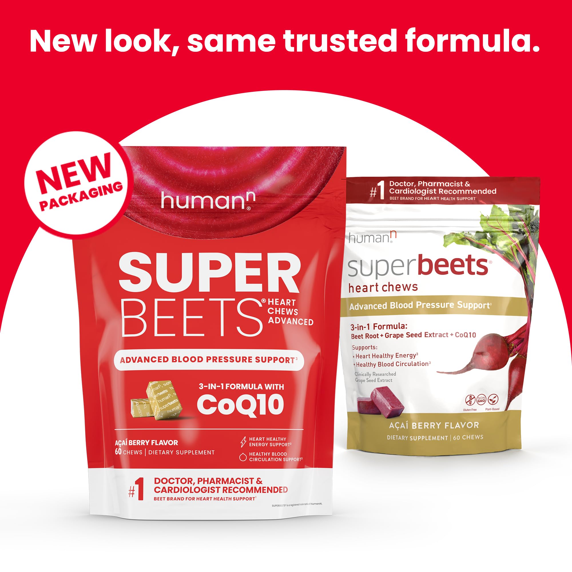 Snapklik.com : humanN SuperBeets Heart Chews Advanced - 100mg Of CoQ10 ...