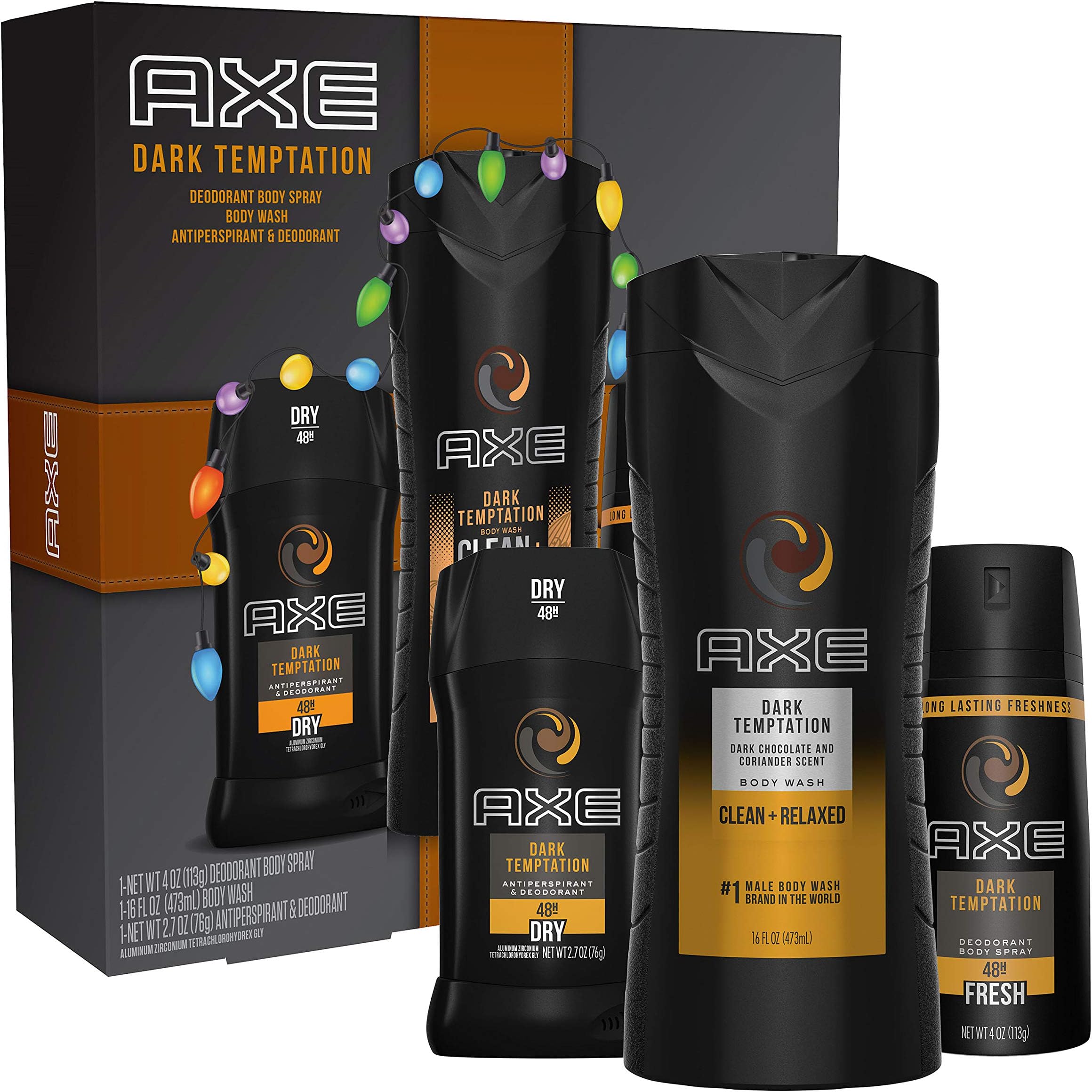 Amazon.com : AXE Apollo Gift Set With Body Spray, Antiperspirant ...