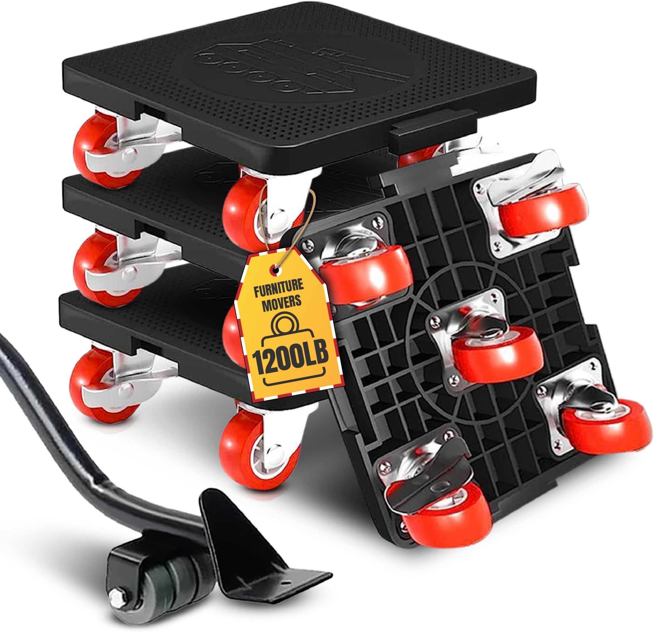 Furniture Moving & Lifting Tool Set, 13 Piece Movers with 360° Swivel ...