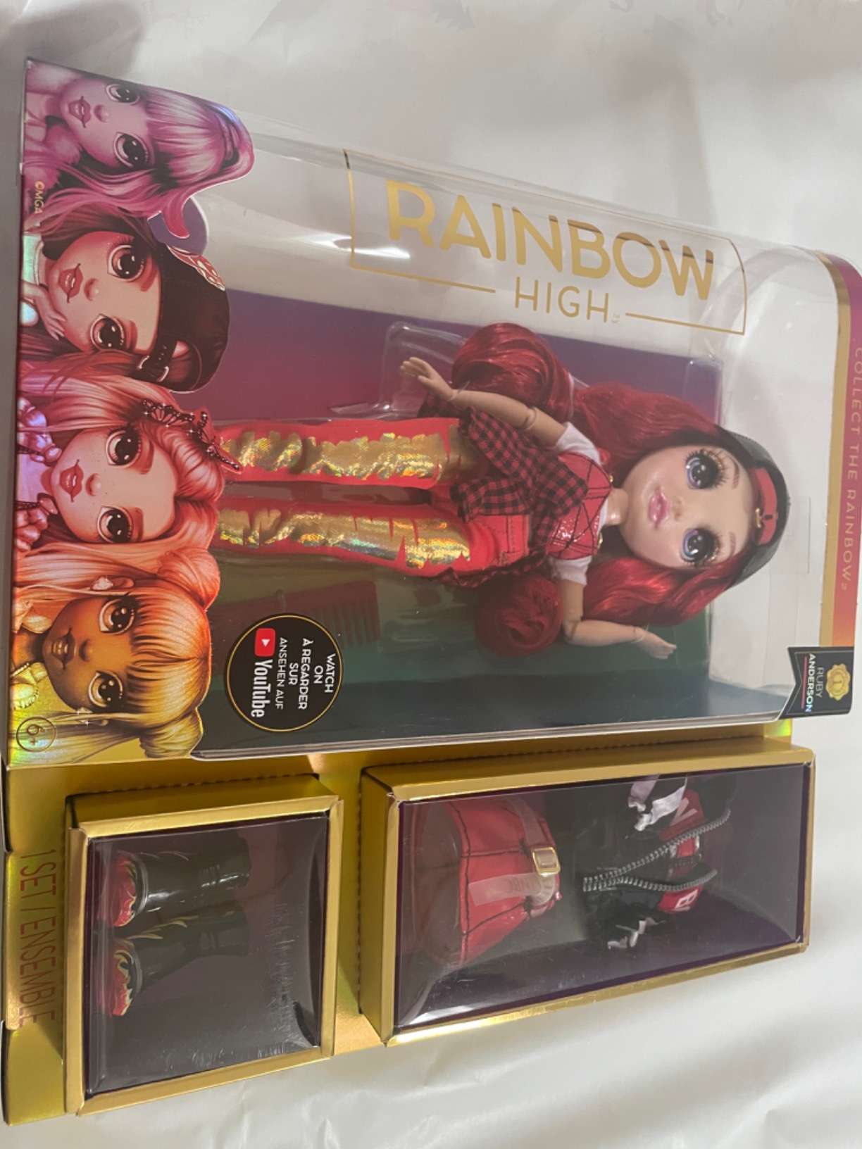 Rainbow High Fashion Doll - Ruby Anderson - Red Themed Doll With Luxury ...