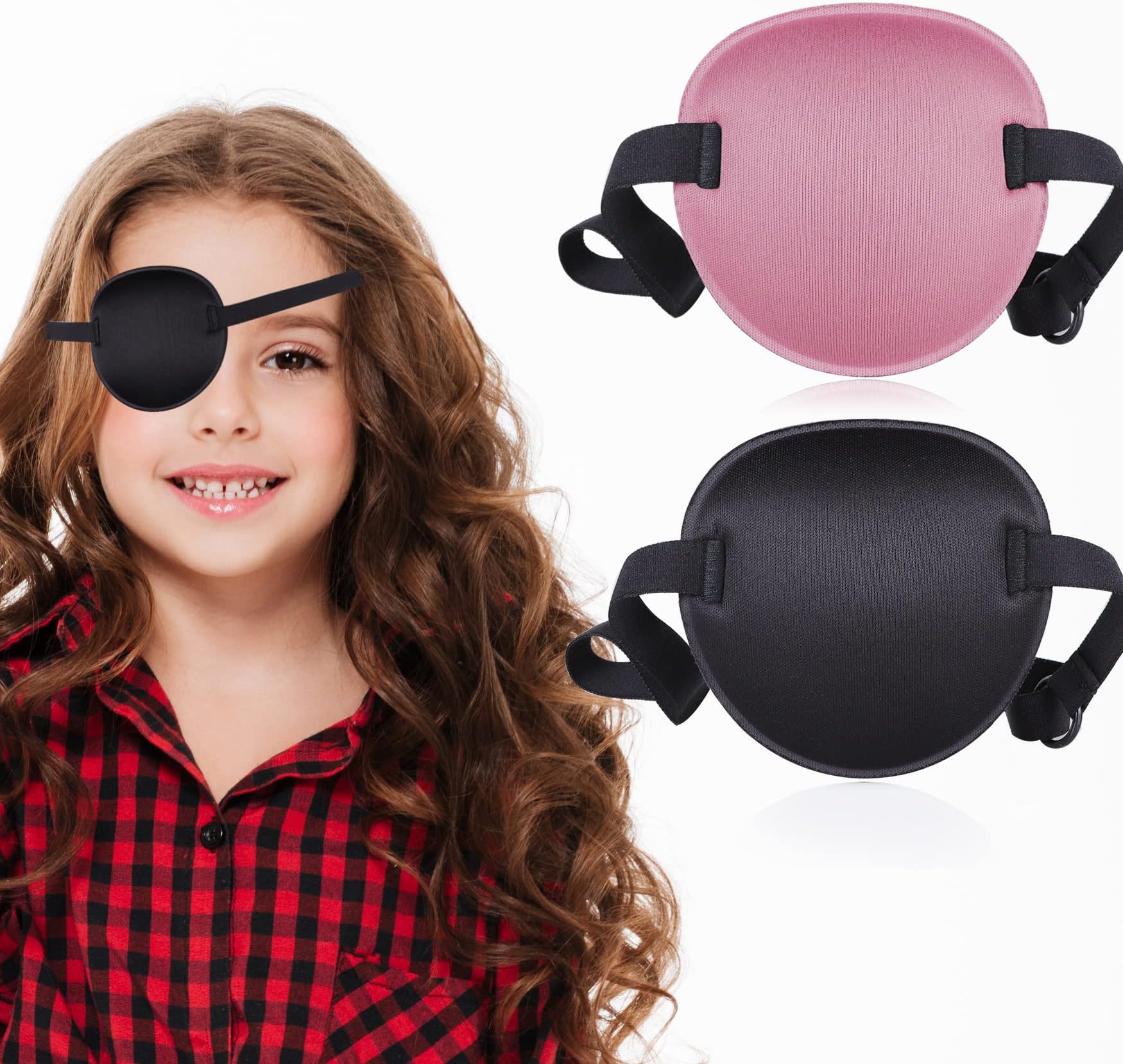 Amazon.com: 2 Pcs Eye Patch, Medical Eye Patches for Adults Kids Adjustable Eyepatch for Right ...