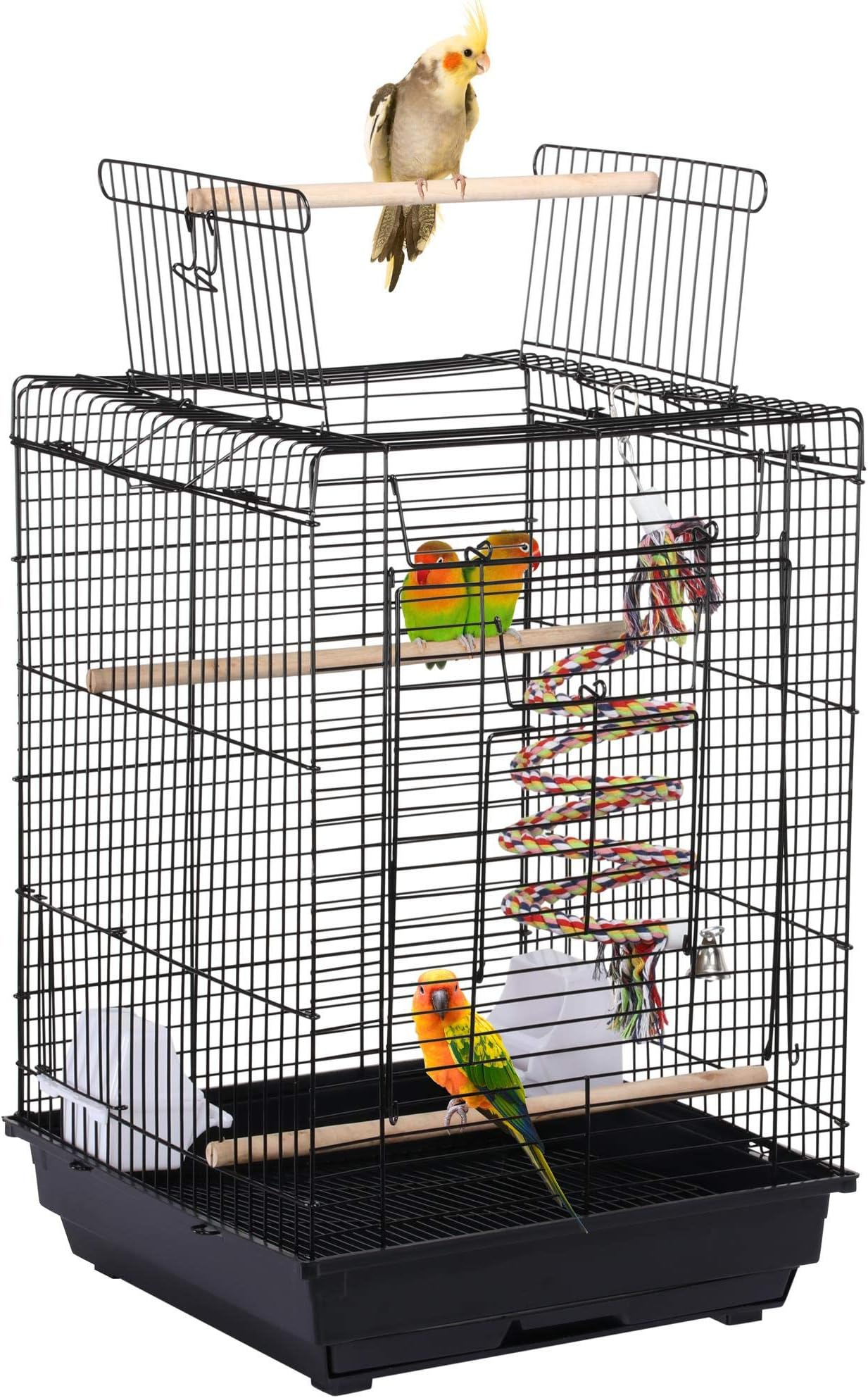 Amazon.com : Large 36-Inch Portable Bird Flight Cage for Canary ...