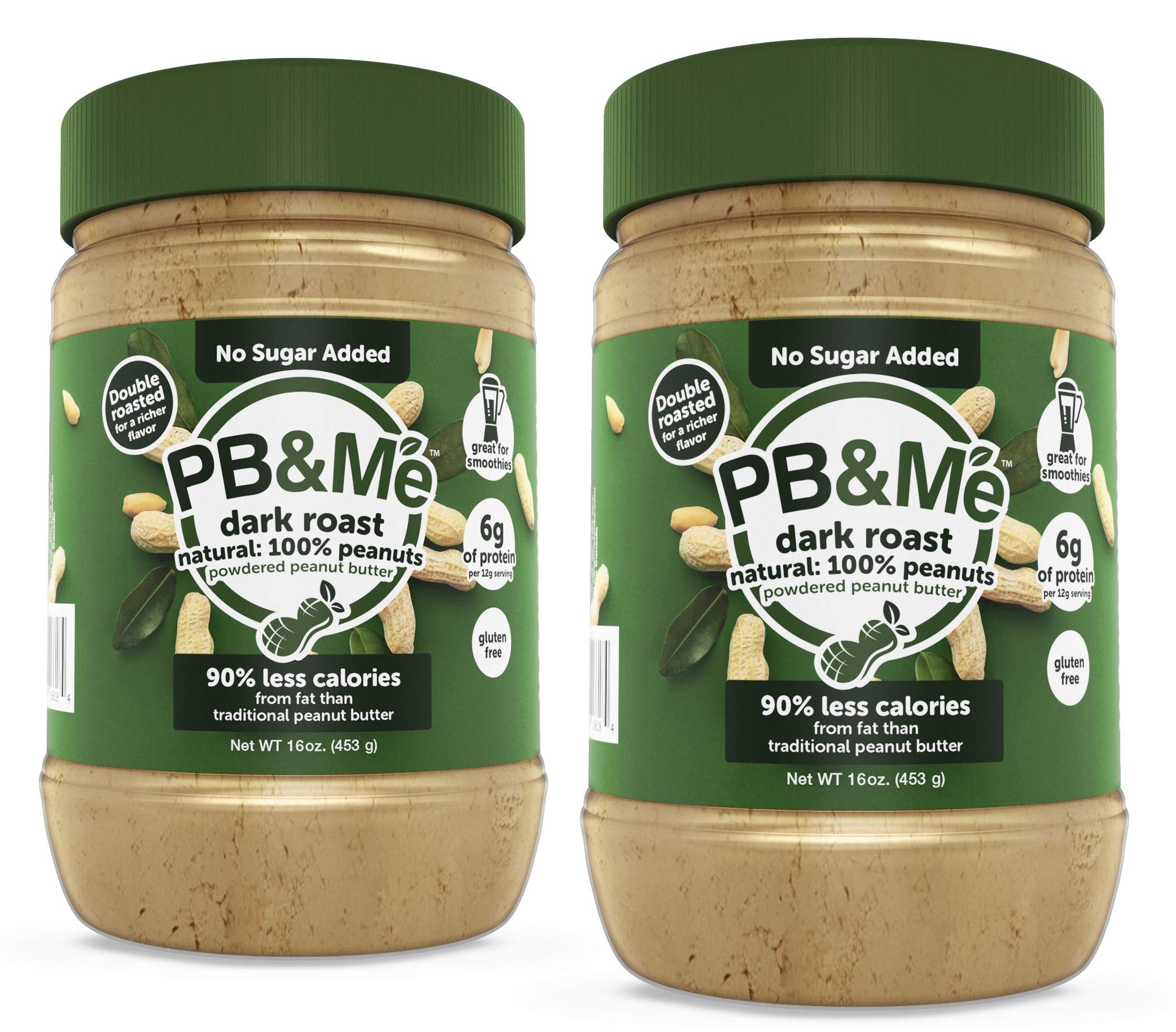 PB&Me Powdered Peanut Butter, Dark Roast Peanut Butter Powder, Peanut ...