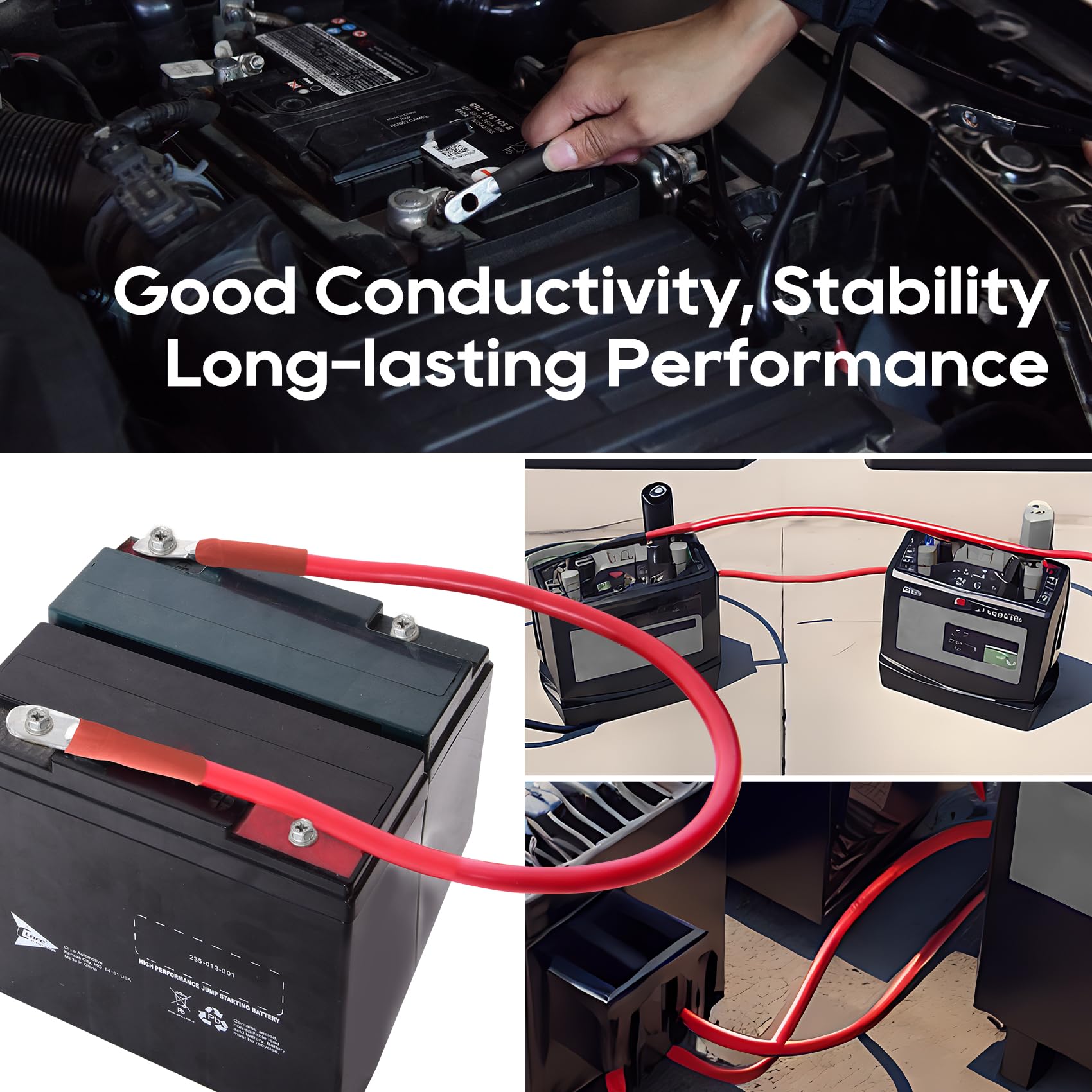 Snapklik.com : TOPDC 2 AWG Battery Cable 2AWG 36-Inch Battery Inverter ...
