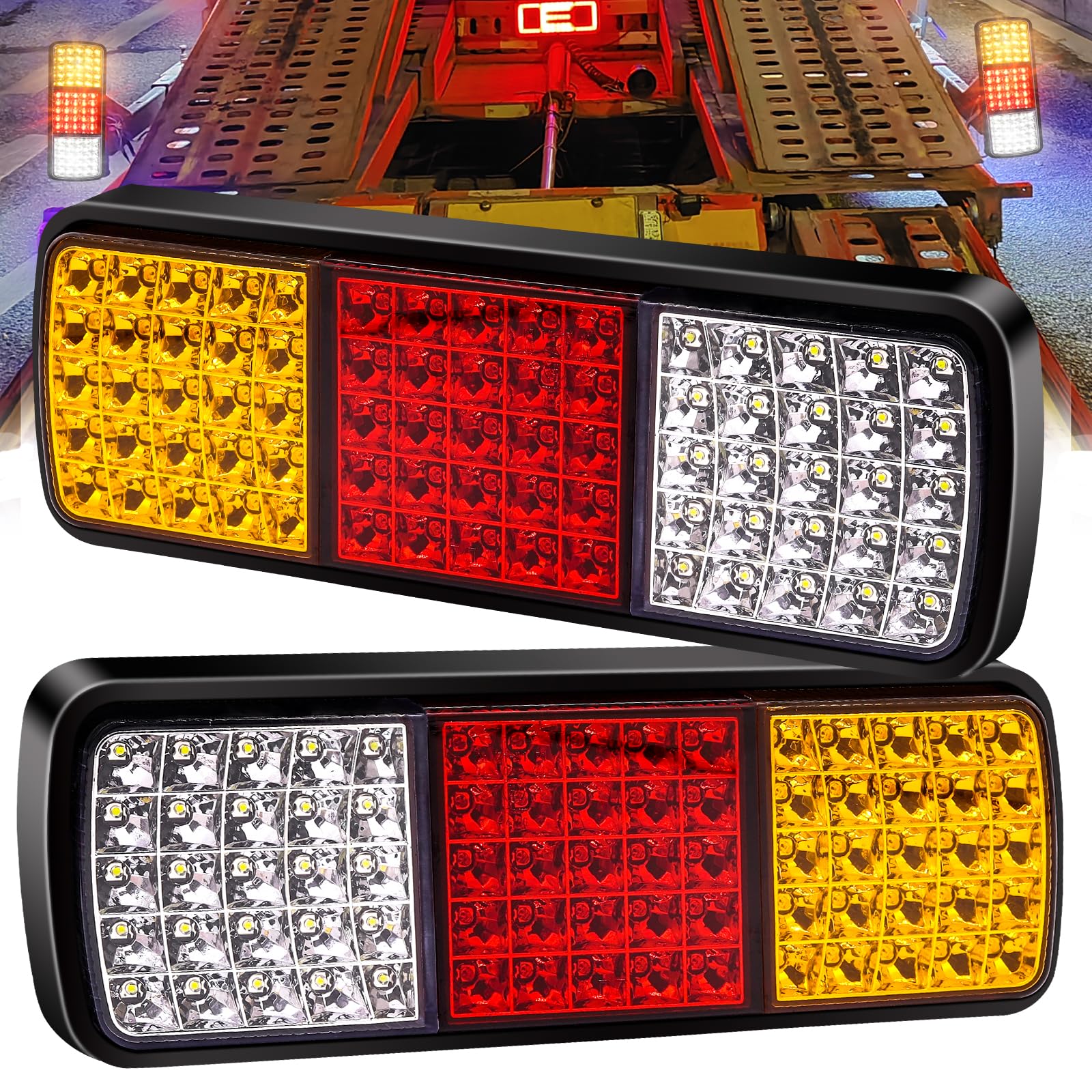 Amazon.com: Ygmylandbb Trailer Tail Lights, LED Truck Tail Light Bar ...