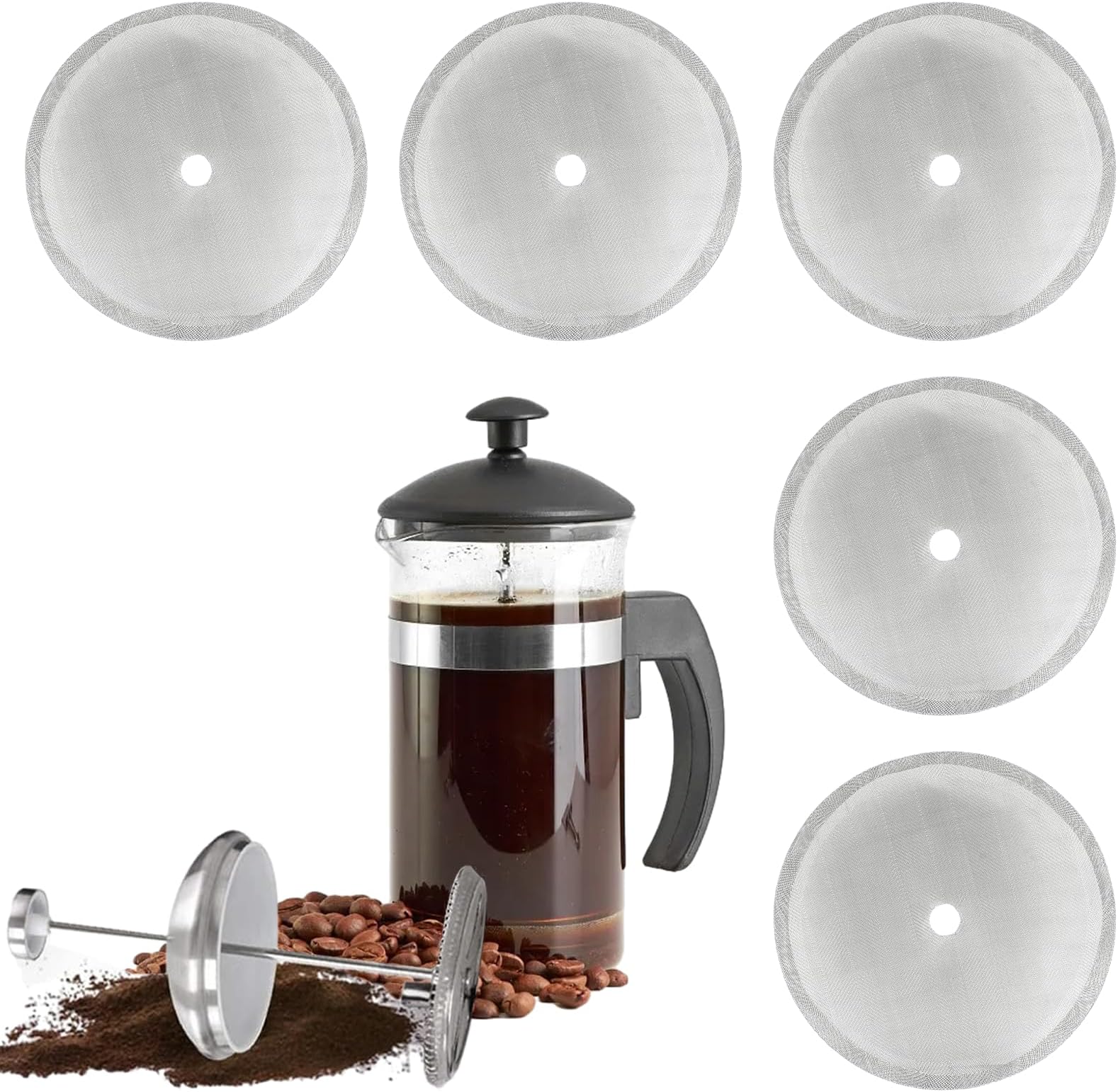French Press Replacement Cafetiere Filter Mesh Screen Coffee French ...