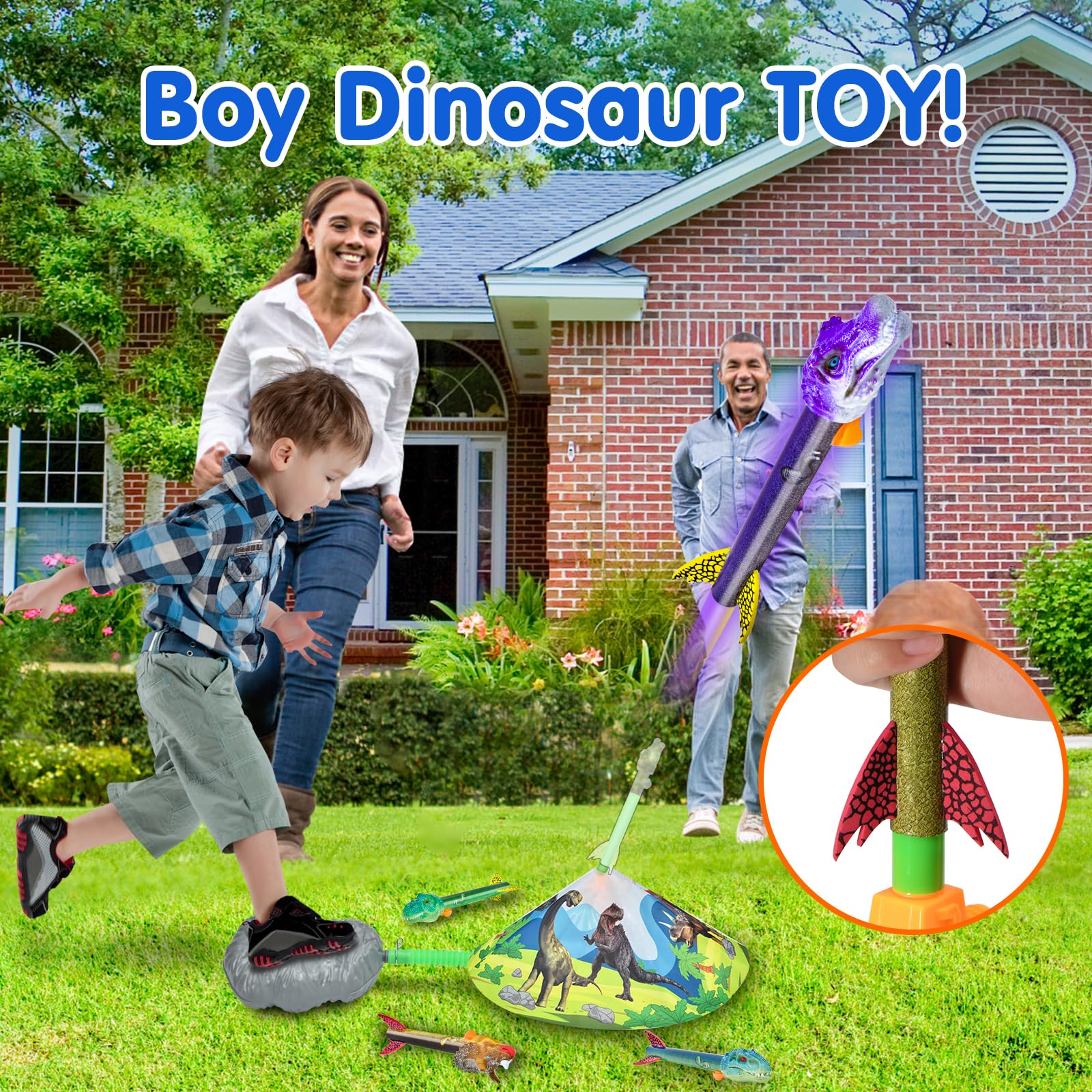 Snapklik.com : HmiL-U Dinosaur Rocket Launcher For Kids-Launch Up To ...
