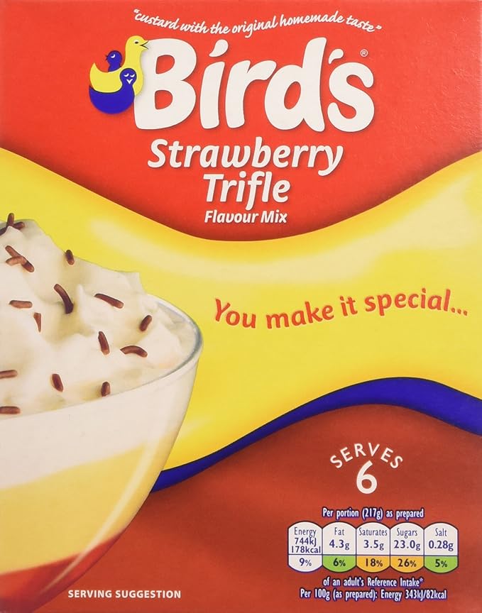 Bird's Trifle Strawberry 141g : Amazon.co.uk: Pet Supplies