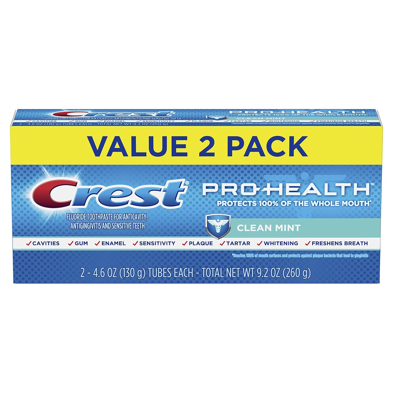 Amazon.com : Crest Pro-Health Clean Mint Toothpaste, 4.6 Ounce (Twin ...