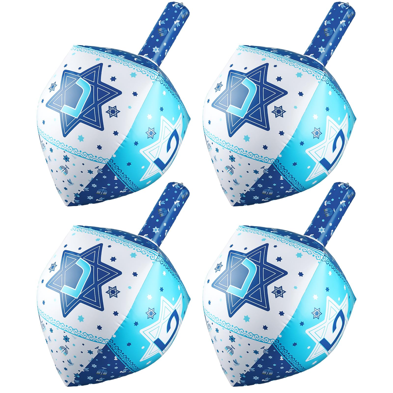 Amazon.com: Leitee 2 Pcs Inflatable Chanukah Dreidel Decoration 24 Inch ...