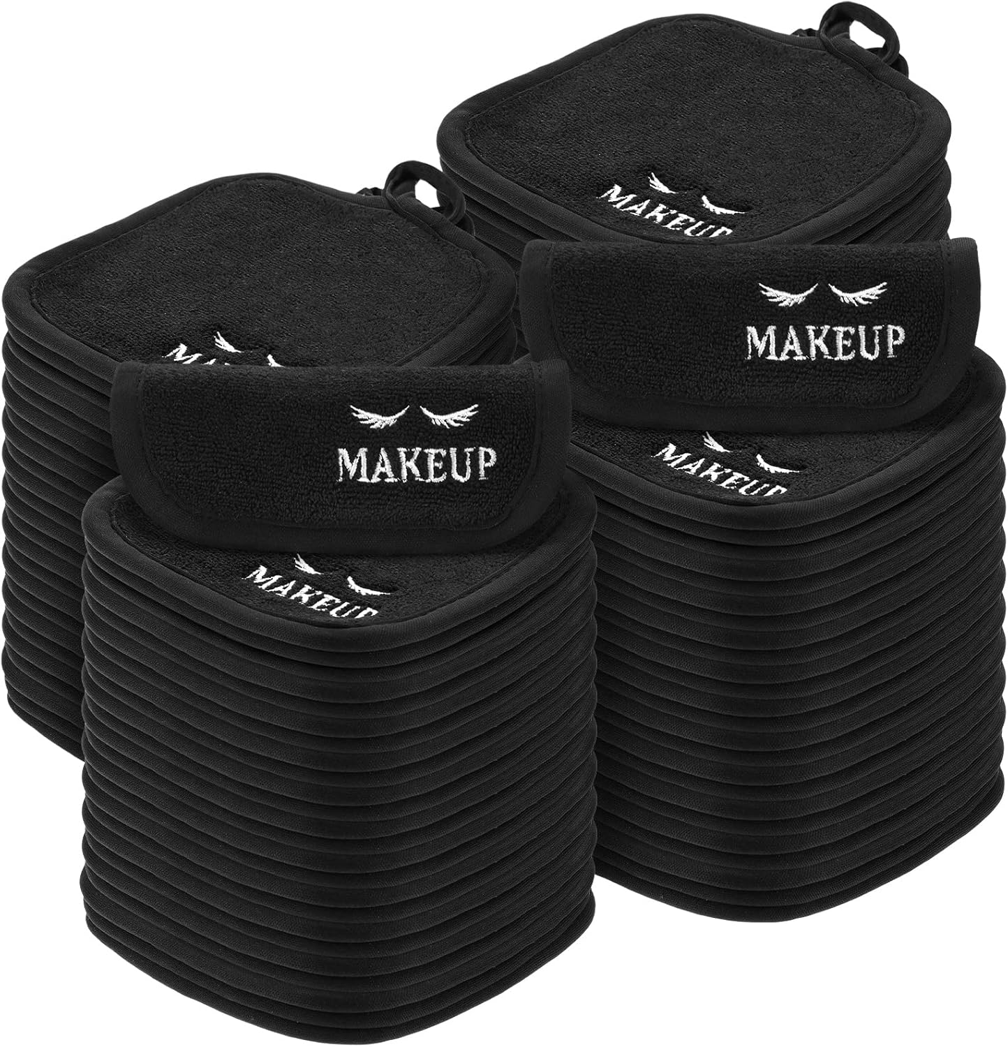 Amazon.com: Queekay 48 Pcs Makeup Remover Cloths Reusable Washable ...