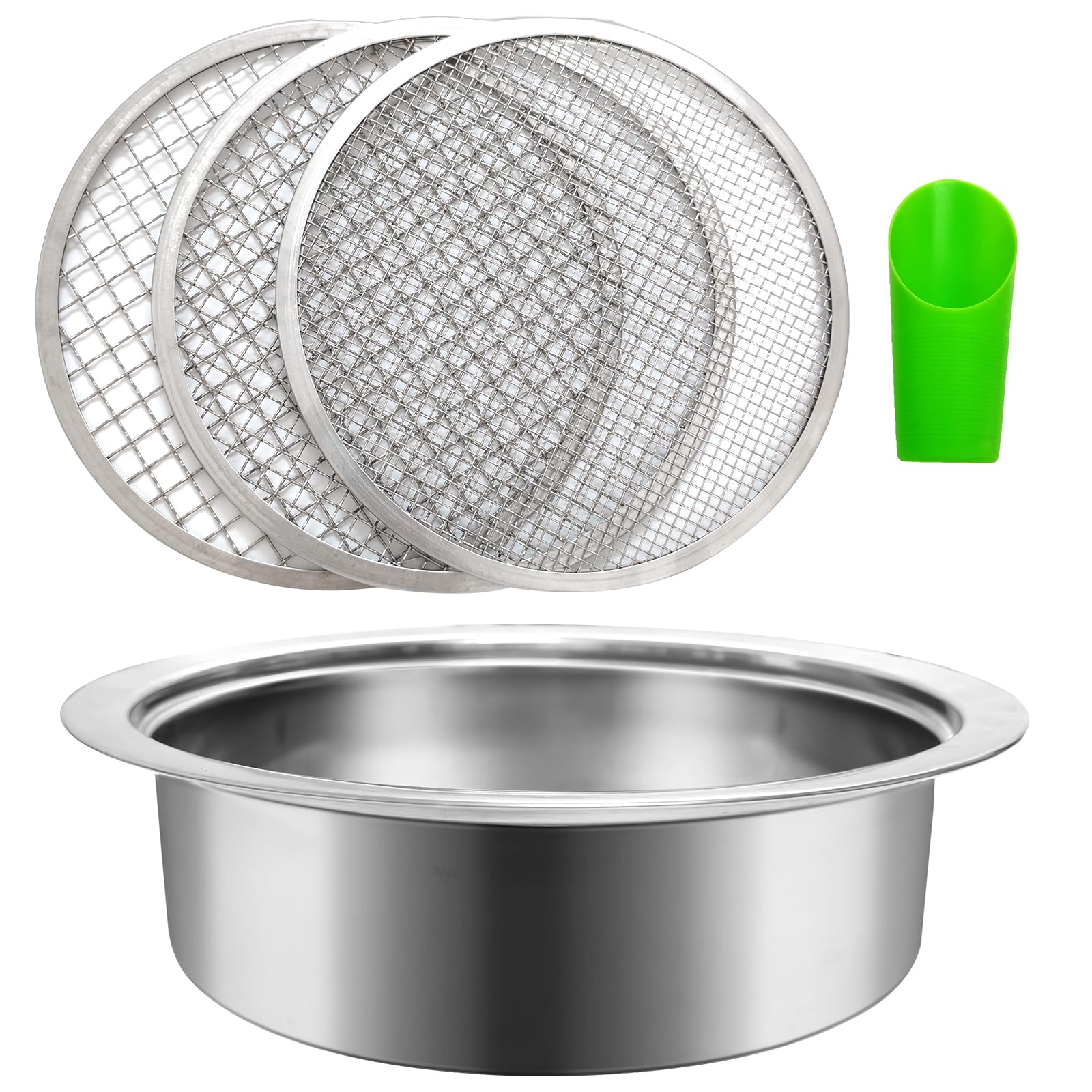 Amazon.com : Soil Dirt Sifter for Gardening with 3pcs Interchangeable ...